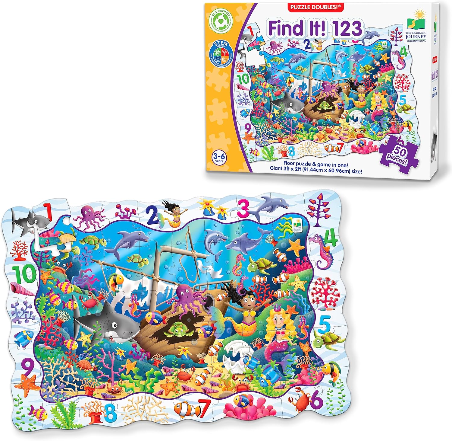 The Learning Journey 695180 Puzzle Doubles-Find It! 123, Jigsaw Puzzles ...