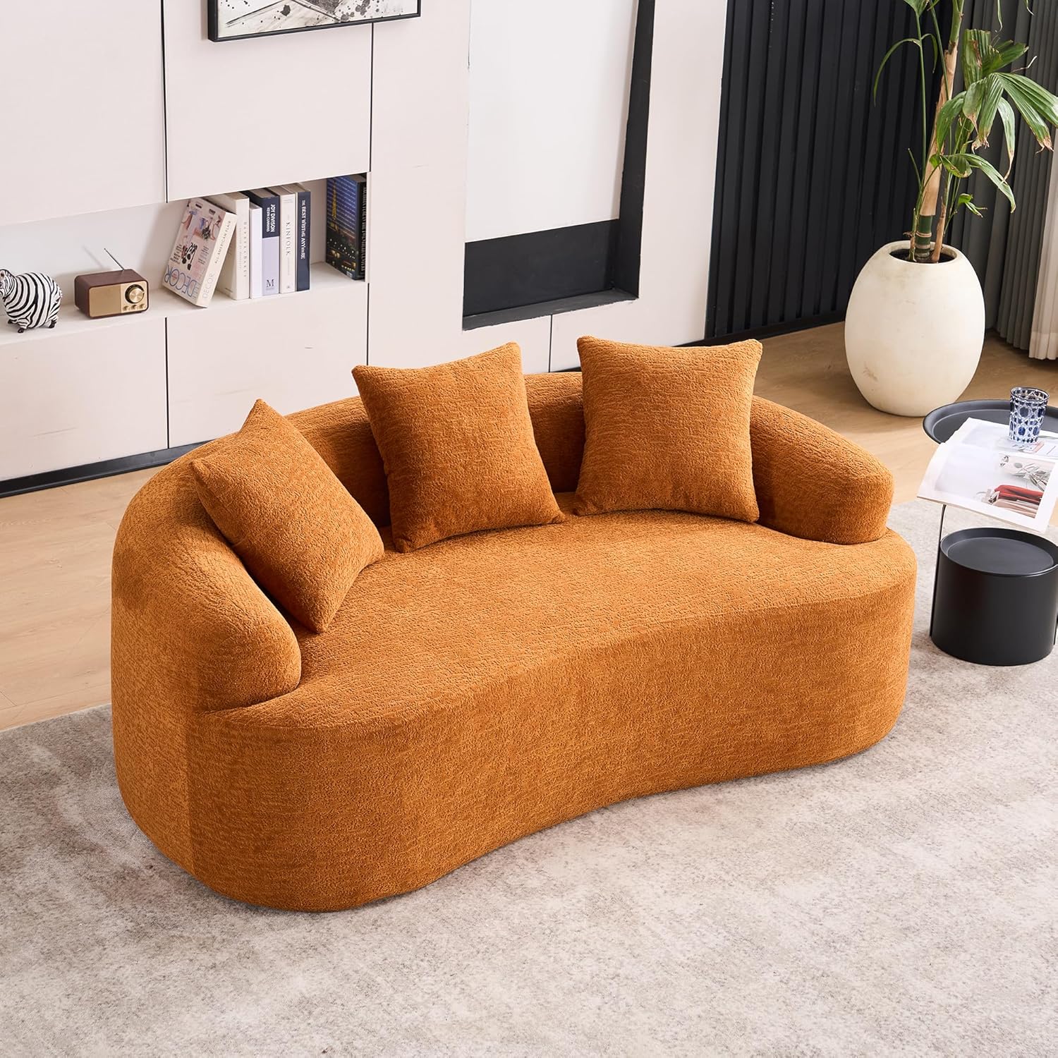 Amazon.com: VYNELITO Loveseat Sectional Sofa for Living Room, 65 ...