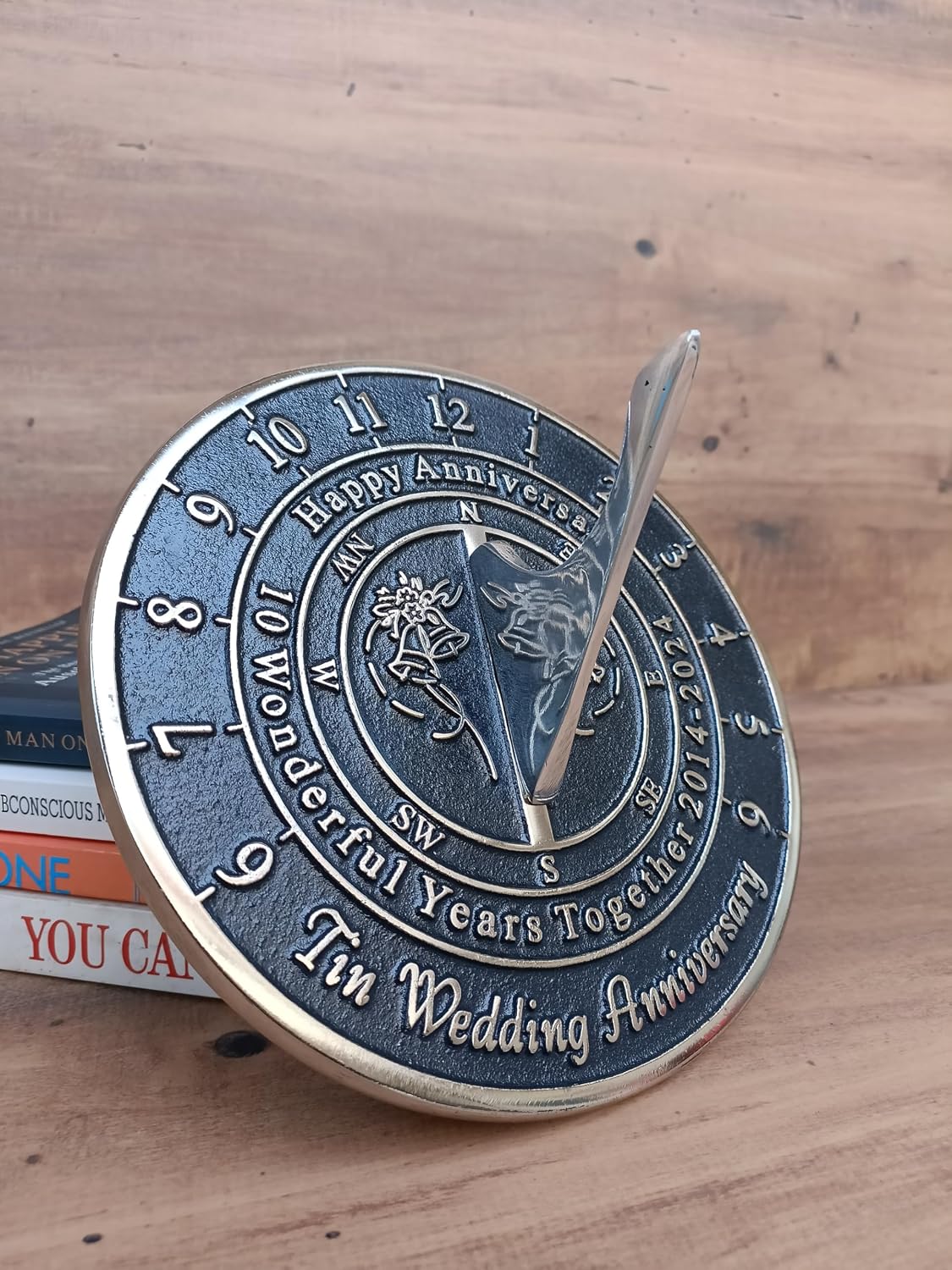 Amazon.com: SUZIFURN 10th Tin Wedding Anniversary in 2014-2024 Brass ...