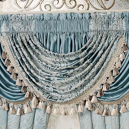 Amazon.com: Touch of Class Royale Waterfall Valance Dusky Taupe 48 x 30 ...