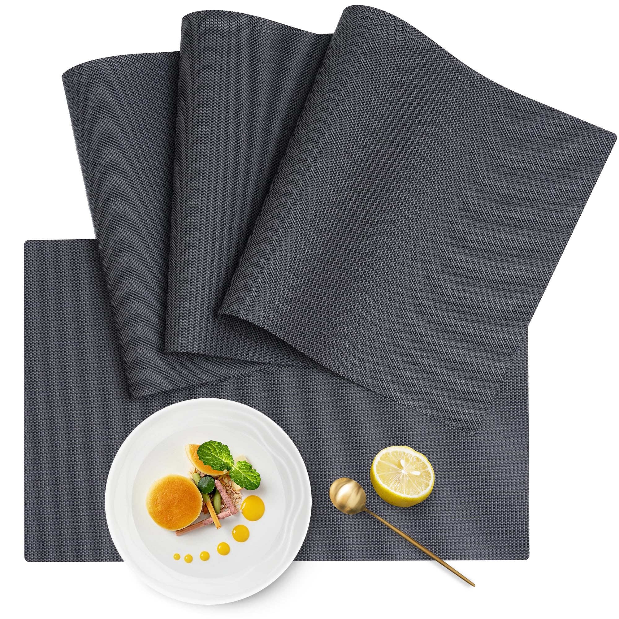 Amazon.com: VCVCOO Placemats Set of 4, Food Grade PP Place Mats ...