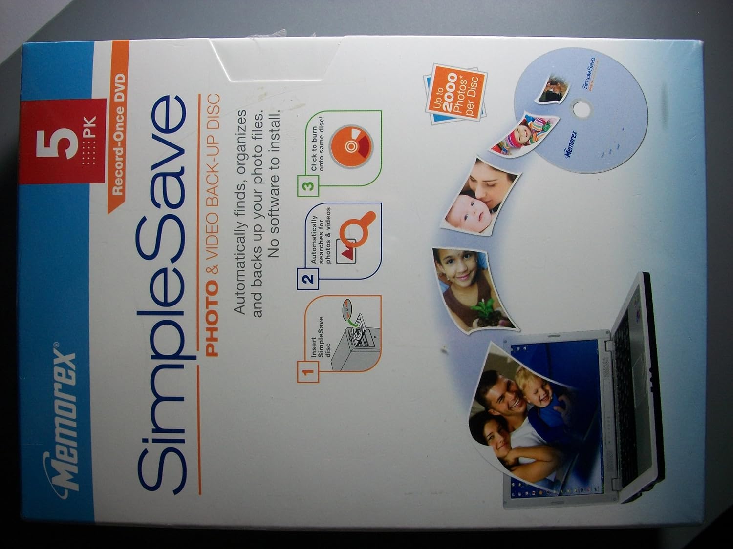 Amazon.com: Memorex Simplesave Photo & Video Back-up Disc : Electronics