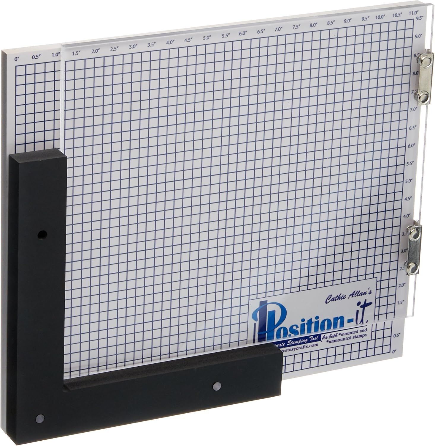 Amazon.com: Cathie Allan Position It 2-Stamp Positioner, Gray,Black ...