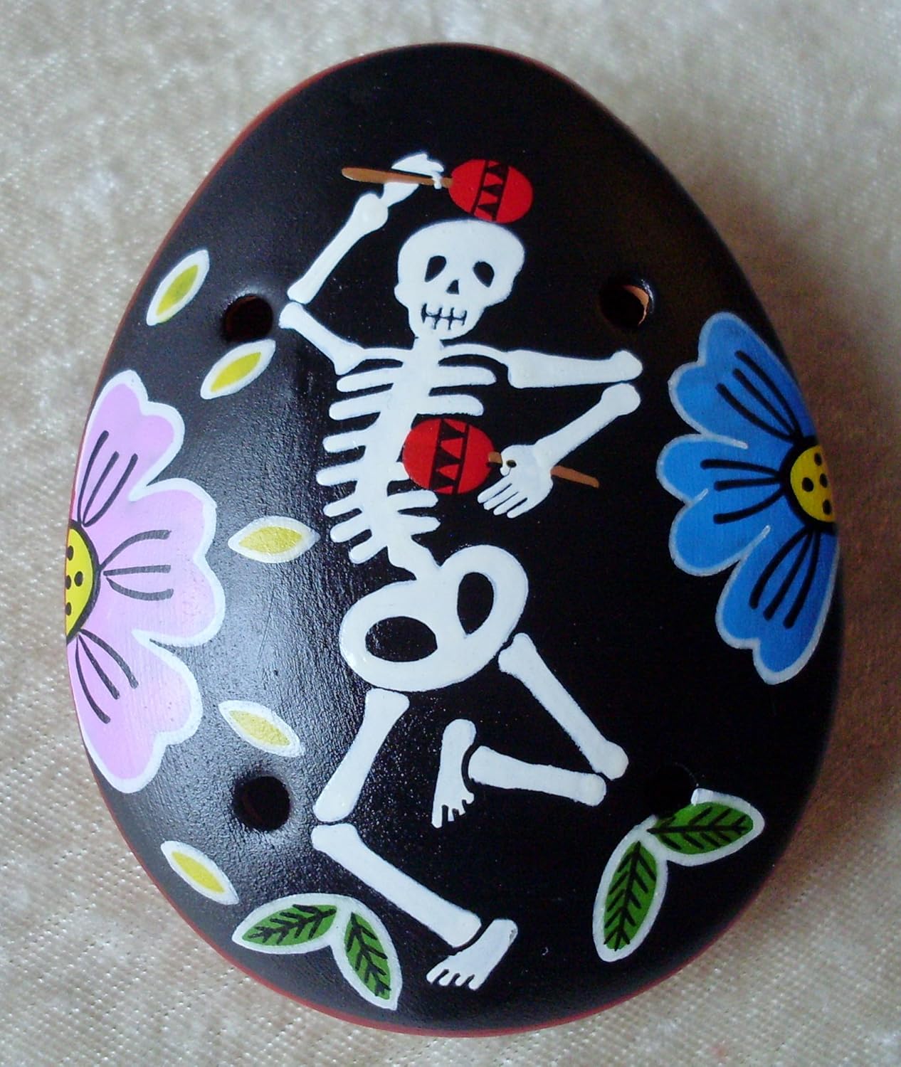 Amazon.com: FAIR TRADE TRADITIONAL OCARINA WHISTLE FLUTE - SKELETON ...