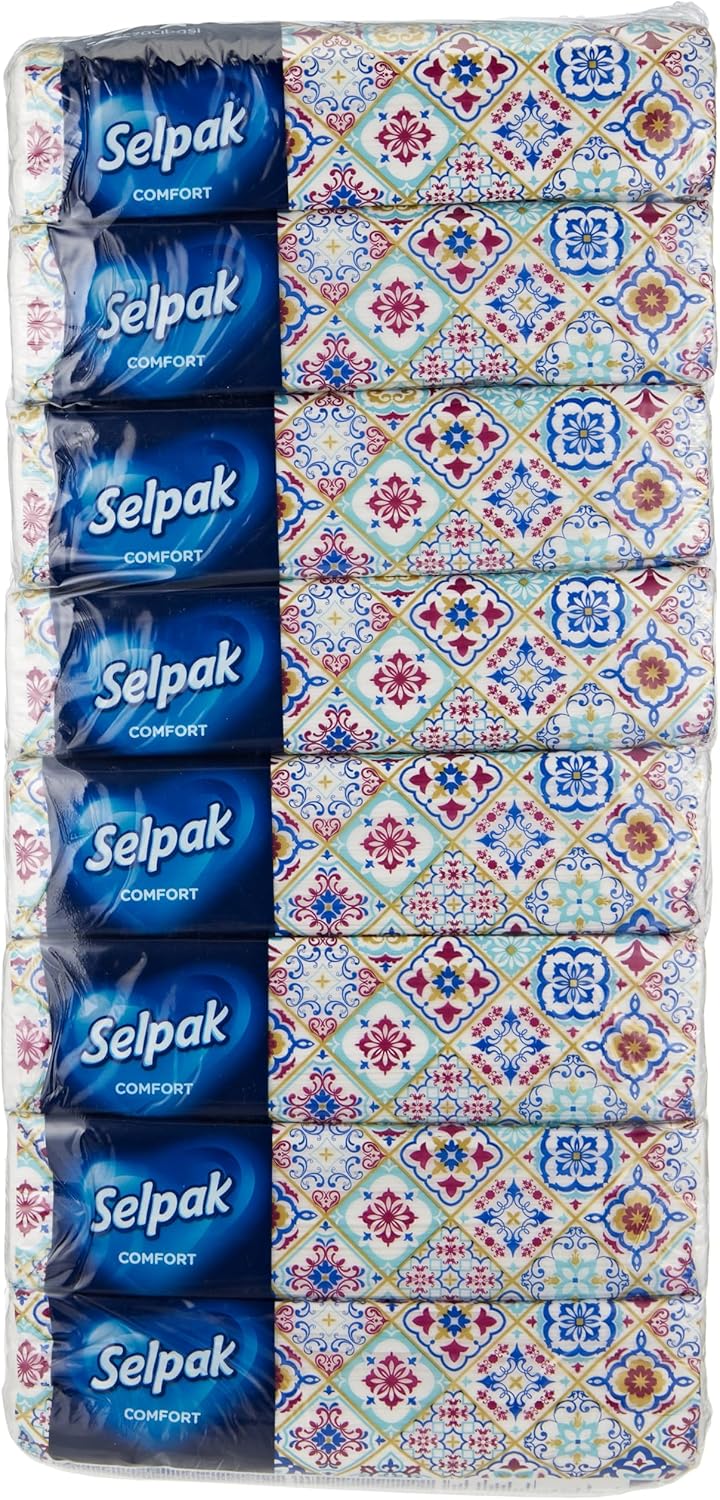 Selpak Comfort Facial Tissue 150 sheets 2 ply, Pack of 8: Buy Online at Best Price in UAE ...