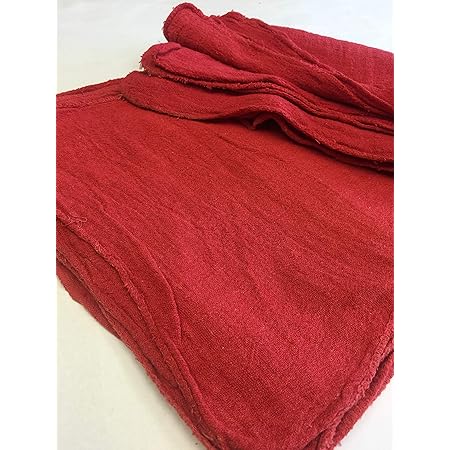 Amazon.com: 500 New Industrial Shop Rags Cleaning Towels Red Large ...