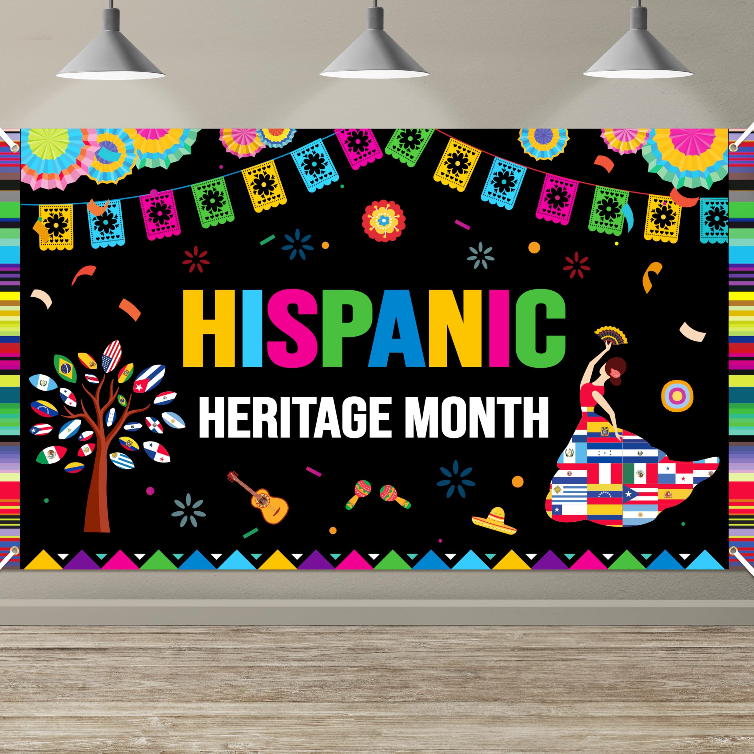 Amazon.com: Hispanic Heritage Month Banner - XtraLarge National ...