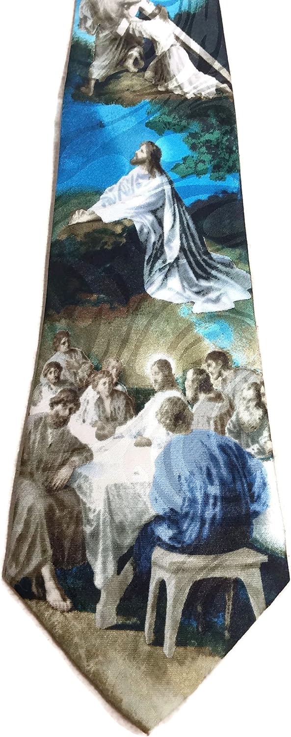Amazon.com: RELIGIOUS NECK TIE Christian Jesus Necktie : Clothing ...
