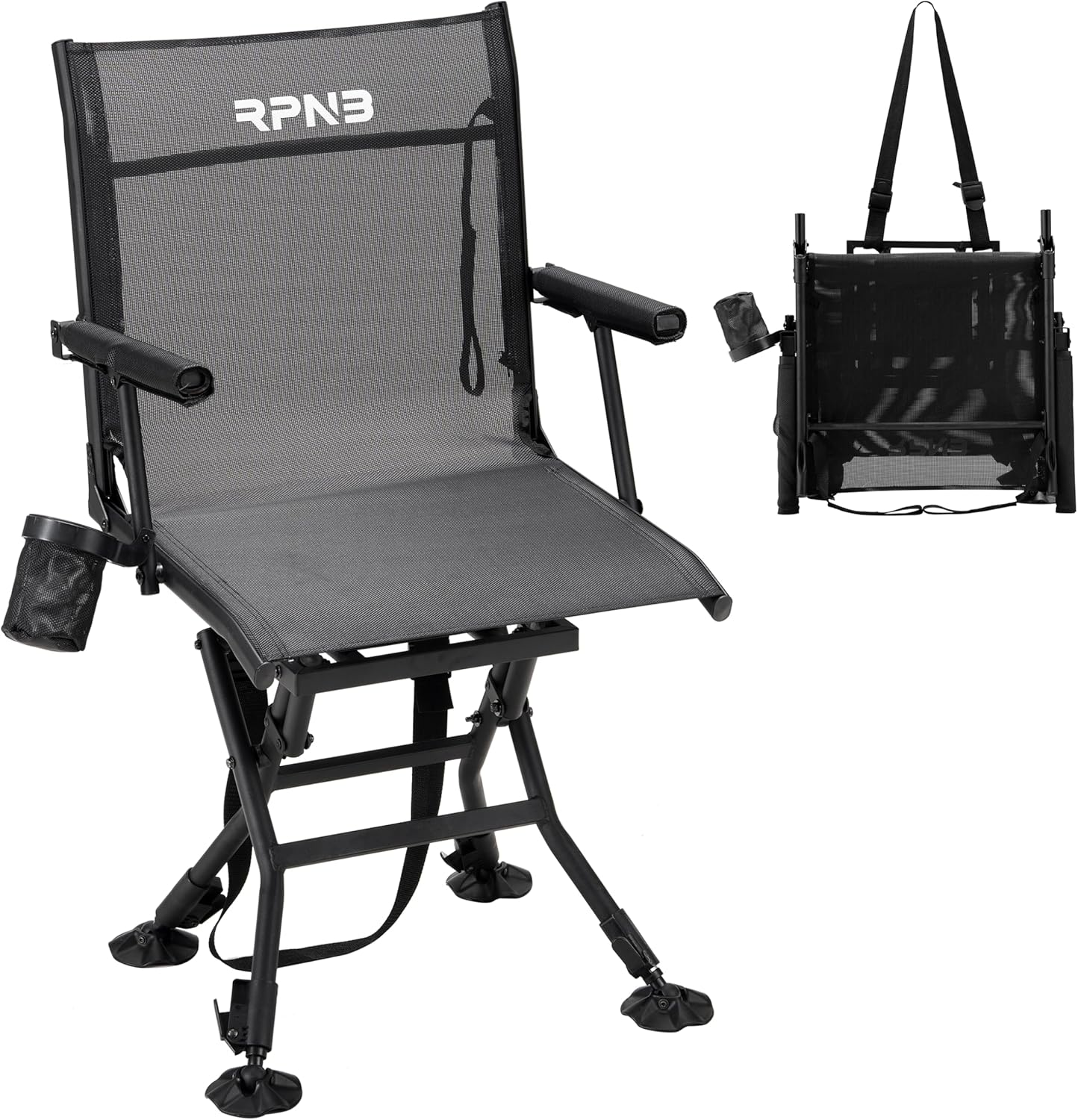 RPNB Hunting Chair, Silent Hunting Blind Chair, 360° Swivel Hunting ...