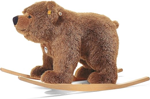 Amazon.com: Steiff Urs Riding Bear Stuffed Rocker - Premium Soft Woven ...
