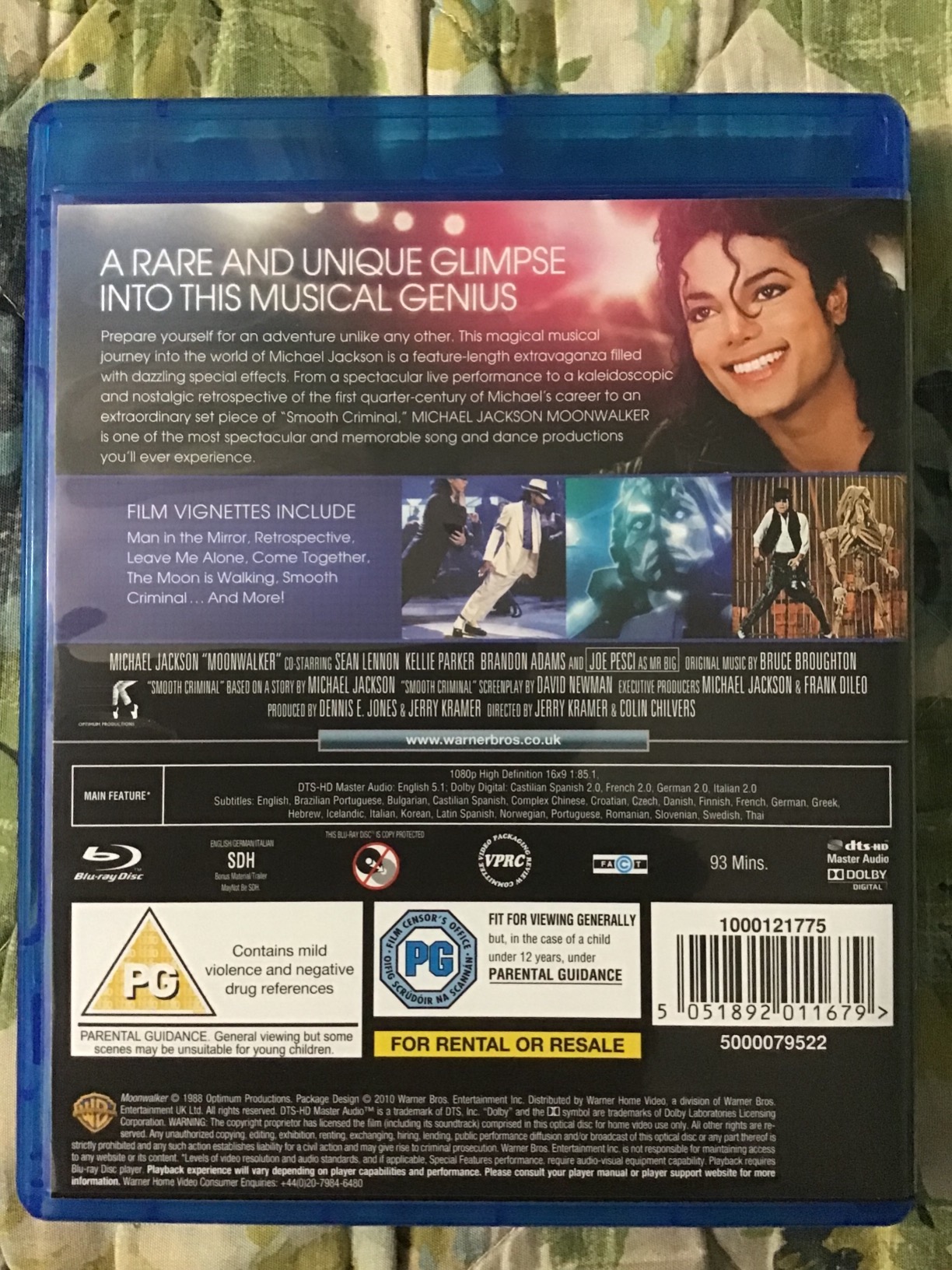 Amazon.com: Michael Jackson: Moonwalker [Blu-ray] : Joe Pesci, Sean ...