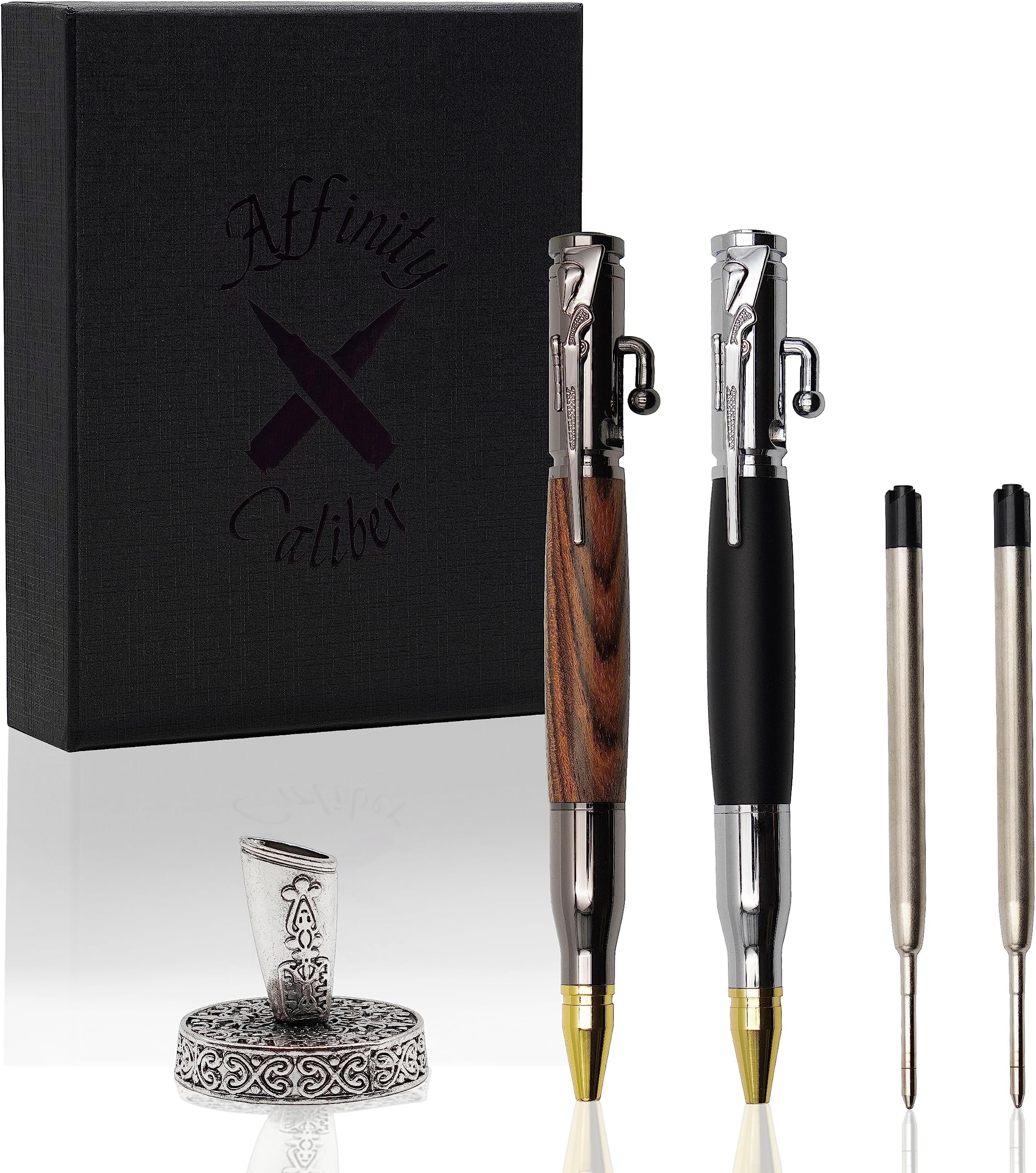 Amazon.com : Affinity Caliber - Bolt Action Pen Ballpoint Pen - Bullet ...