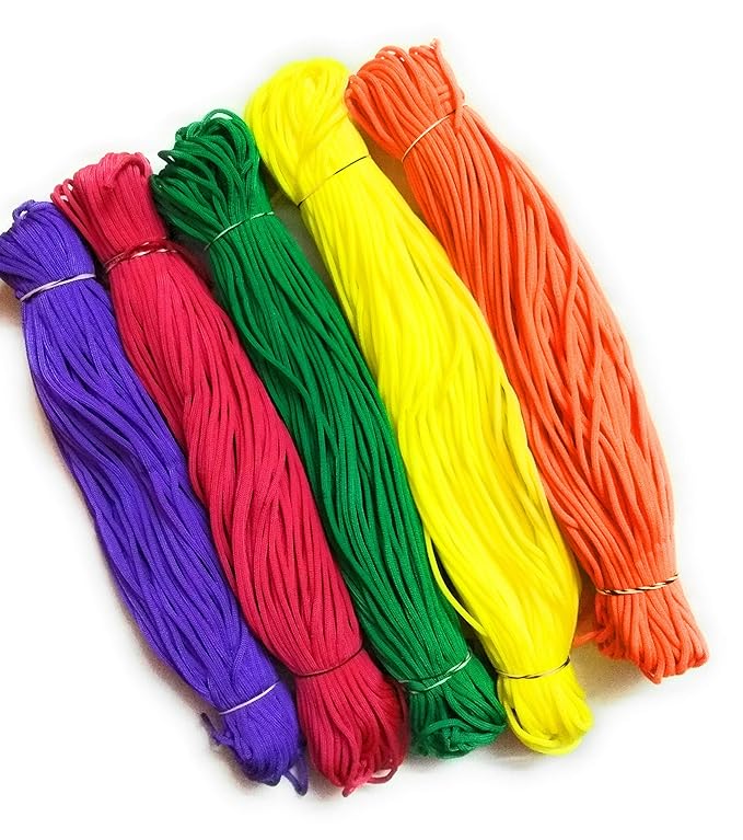 Happycraft Nylon Knot Cord Macrame Beading Braided Thread Cord Rope ...
