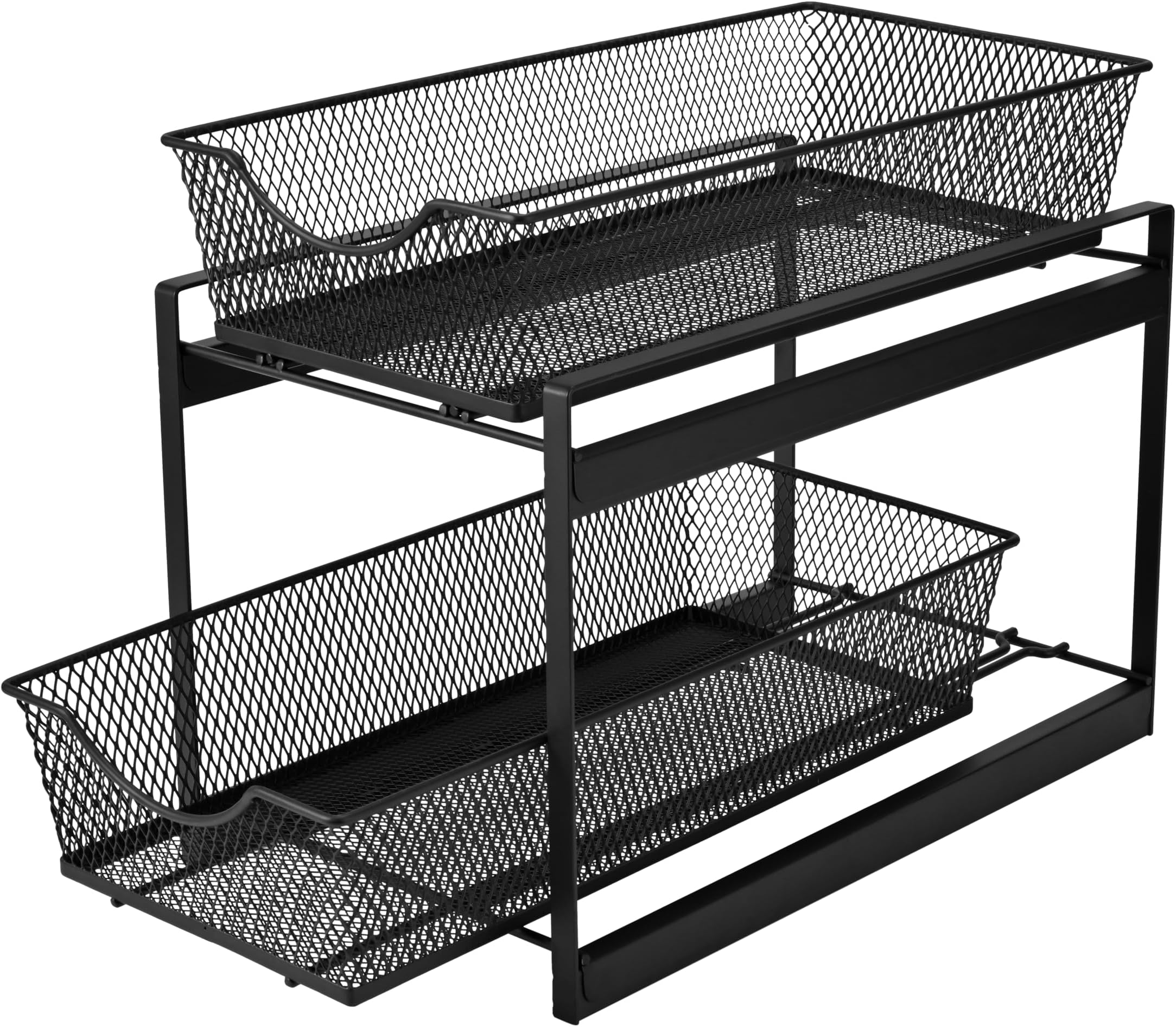 Amazon.com: Bremoon 2 Tier Sliding Basket Stackable Cabinet Pull-Out ...