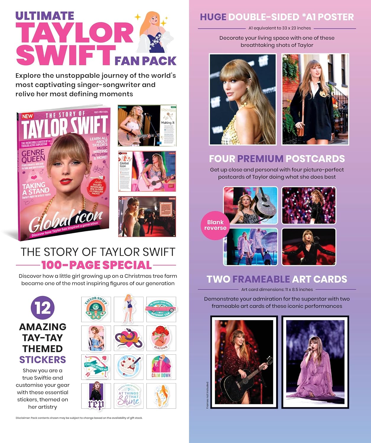 Ultimate Taylor Swift Fan Pack Volume 7 - featuring a double sided ...