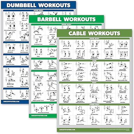 Amazon.com: Palace Learning 3 Pack - Dumbbell Workouts + Barbell ...