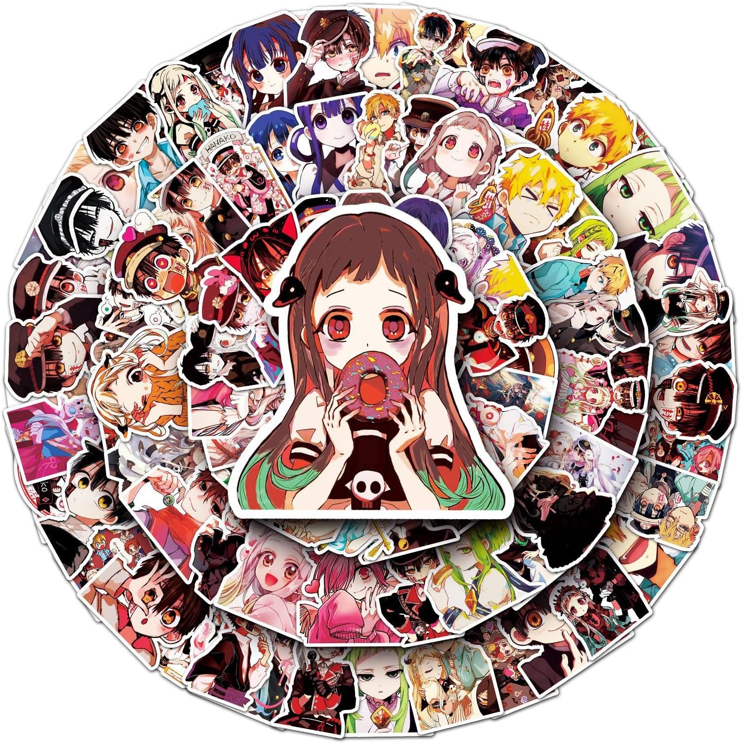 Amazon.com: Anime Stickers Anime Decal Stickers Pack 100pcs-Suitable ...