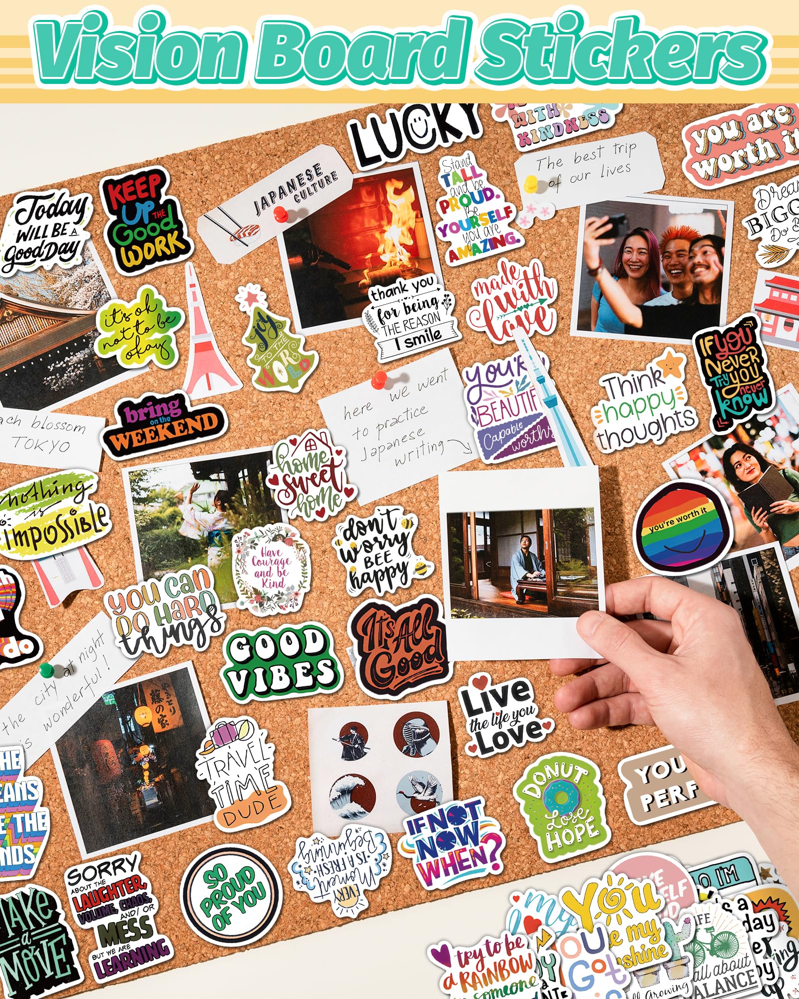 Snapklik.com : Motivational Stickers - 300 Pcs Inspirational Water ...