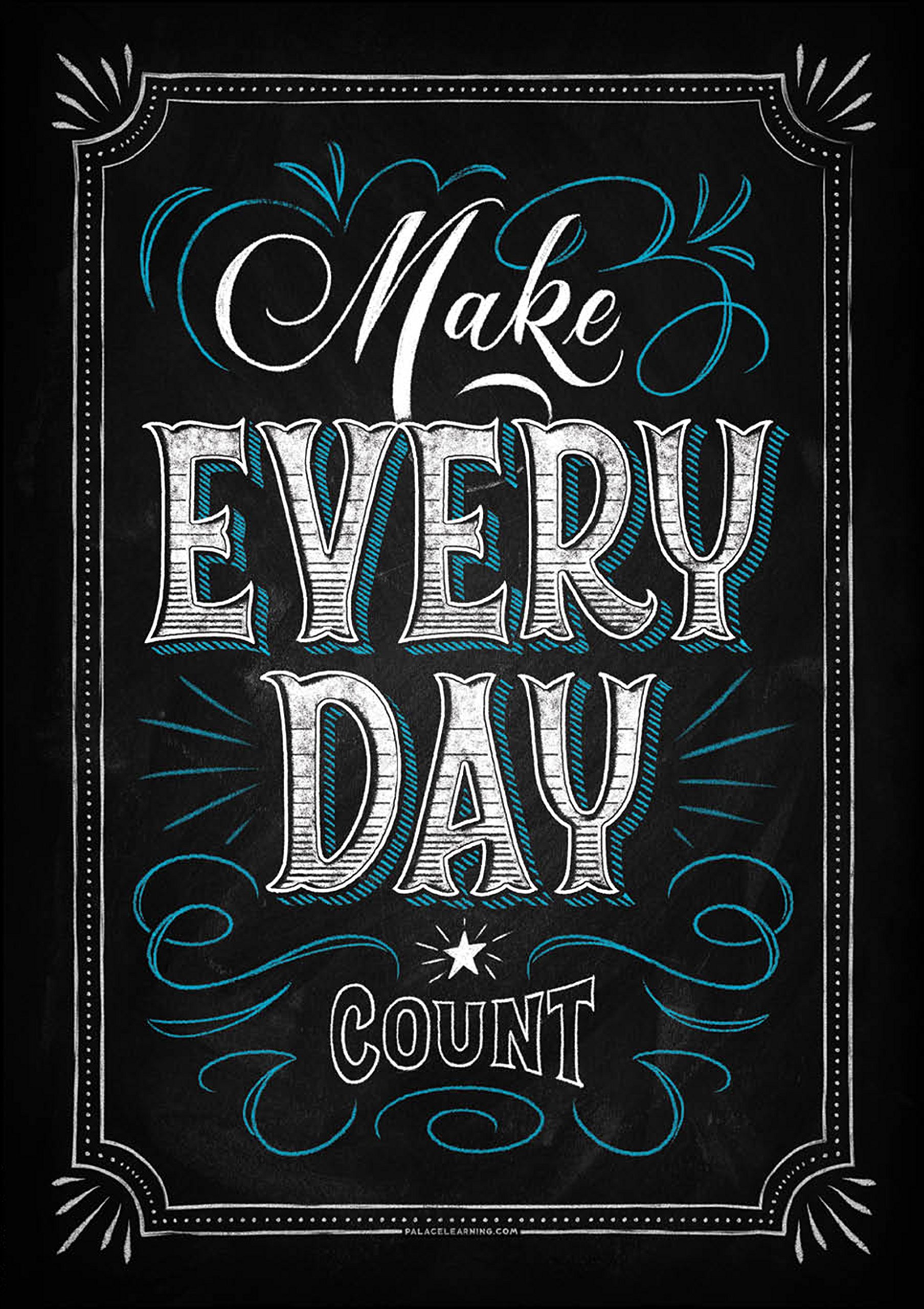 16 Inspirational Classroom Posters - Chalkboard Motivational Quotes for ...