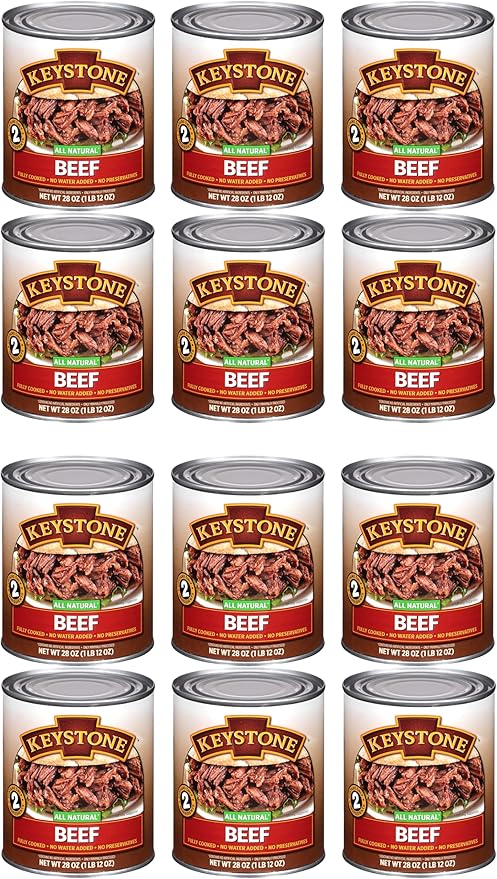 Keystone All Natural Canned Beef - Ready to Eat, 5-Year Shelf Life