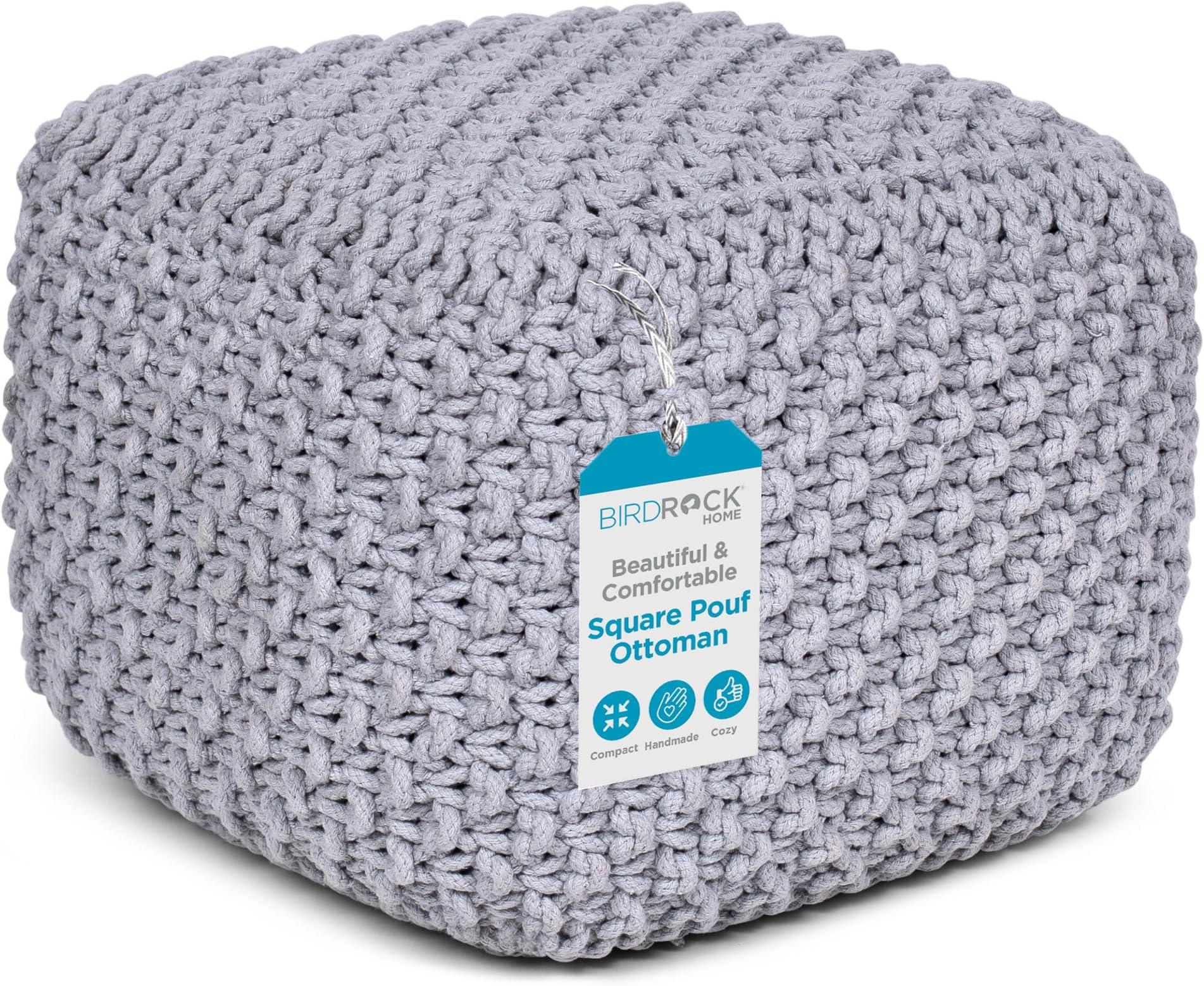Amazon.com: HIGOGOGO Square Stuffed Pouf Ottoman, Corduroy Poufs with ...