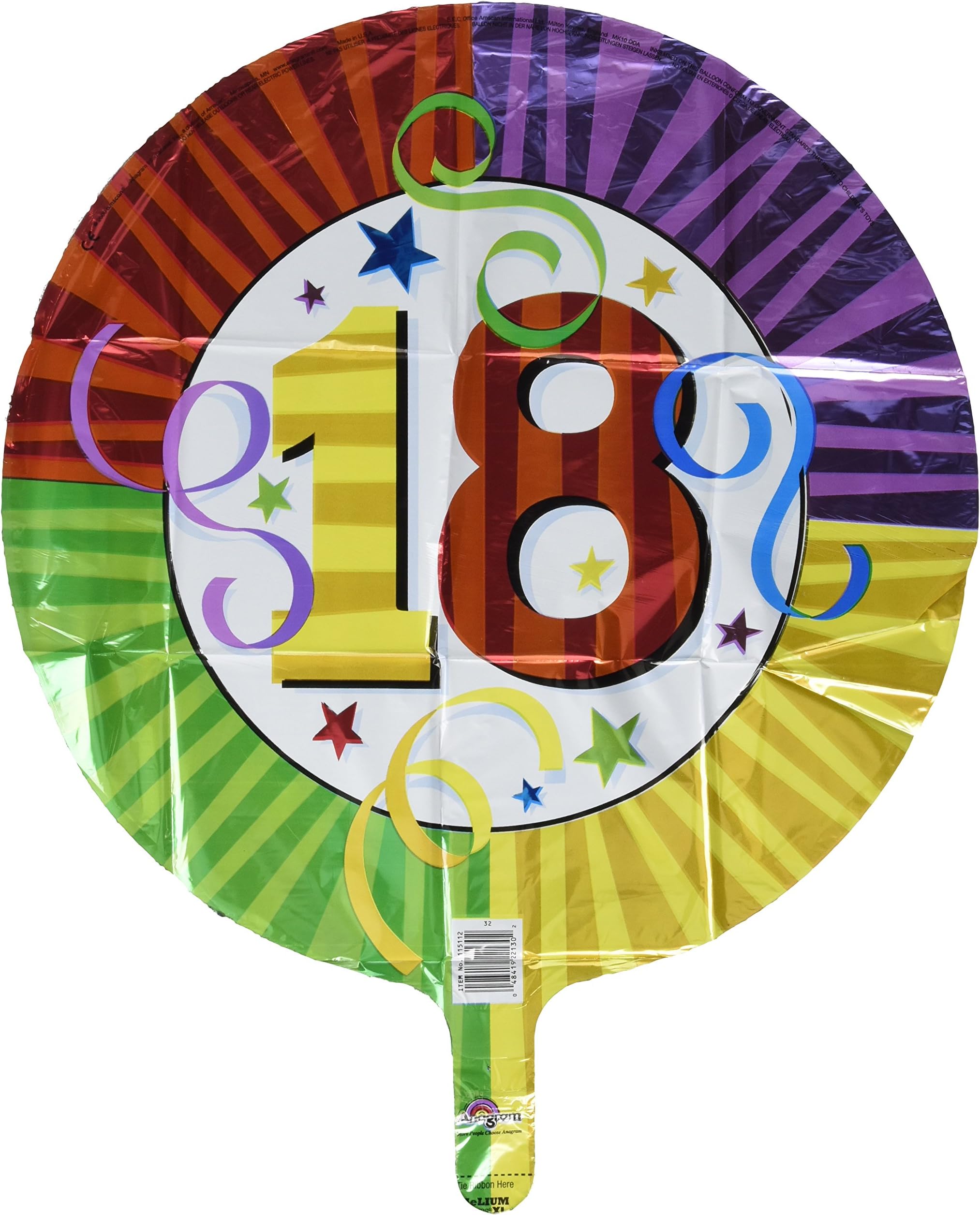 Amazon.com: Anagram International Rainbow Cloud Shop Pack Balloon, 30 ...