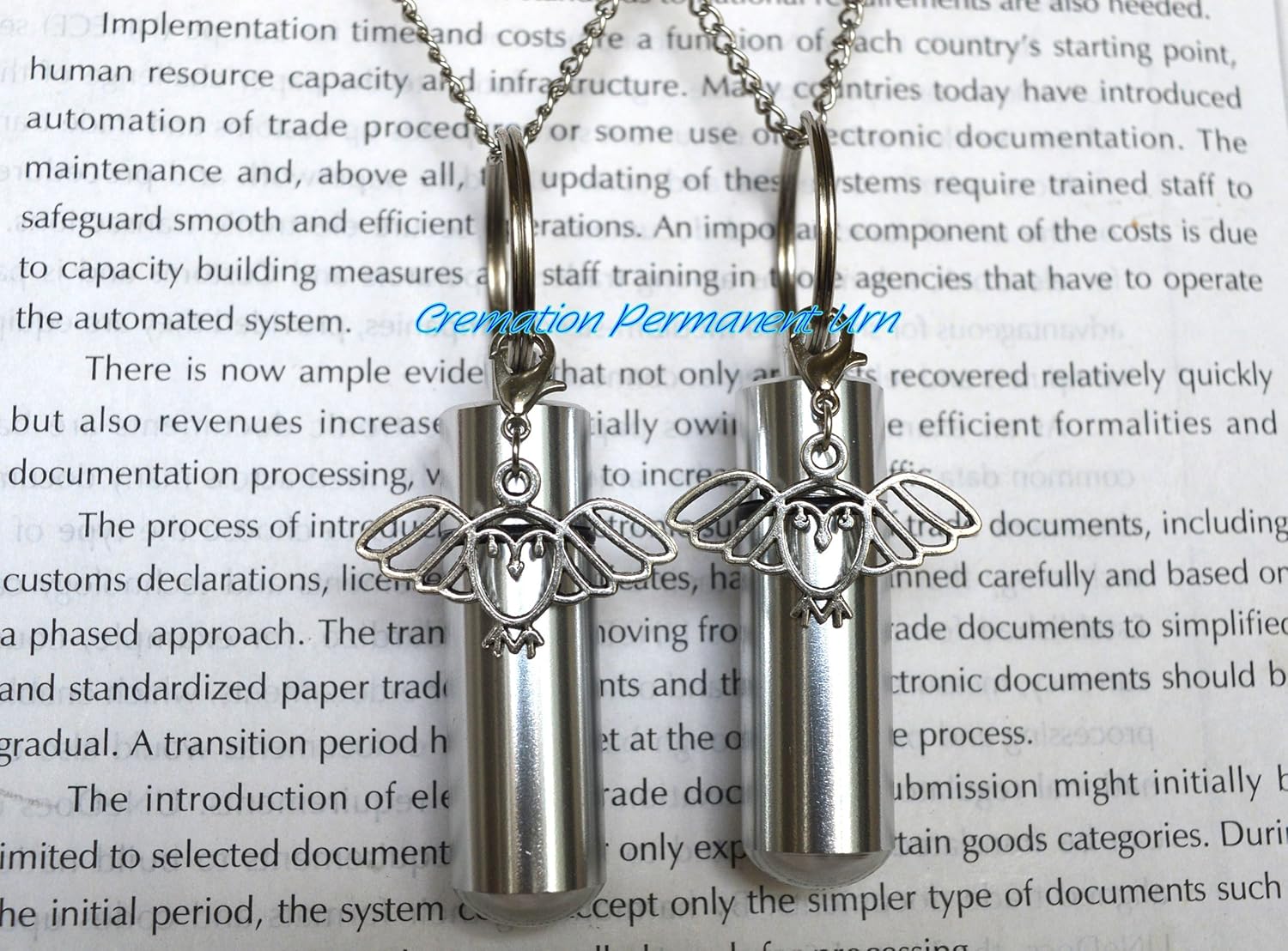 Amazon.com: Cremation Permanent Urn Owl Cremation Locket, Owl Perfume ...