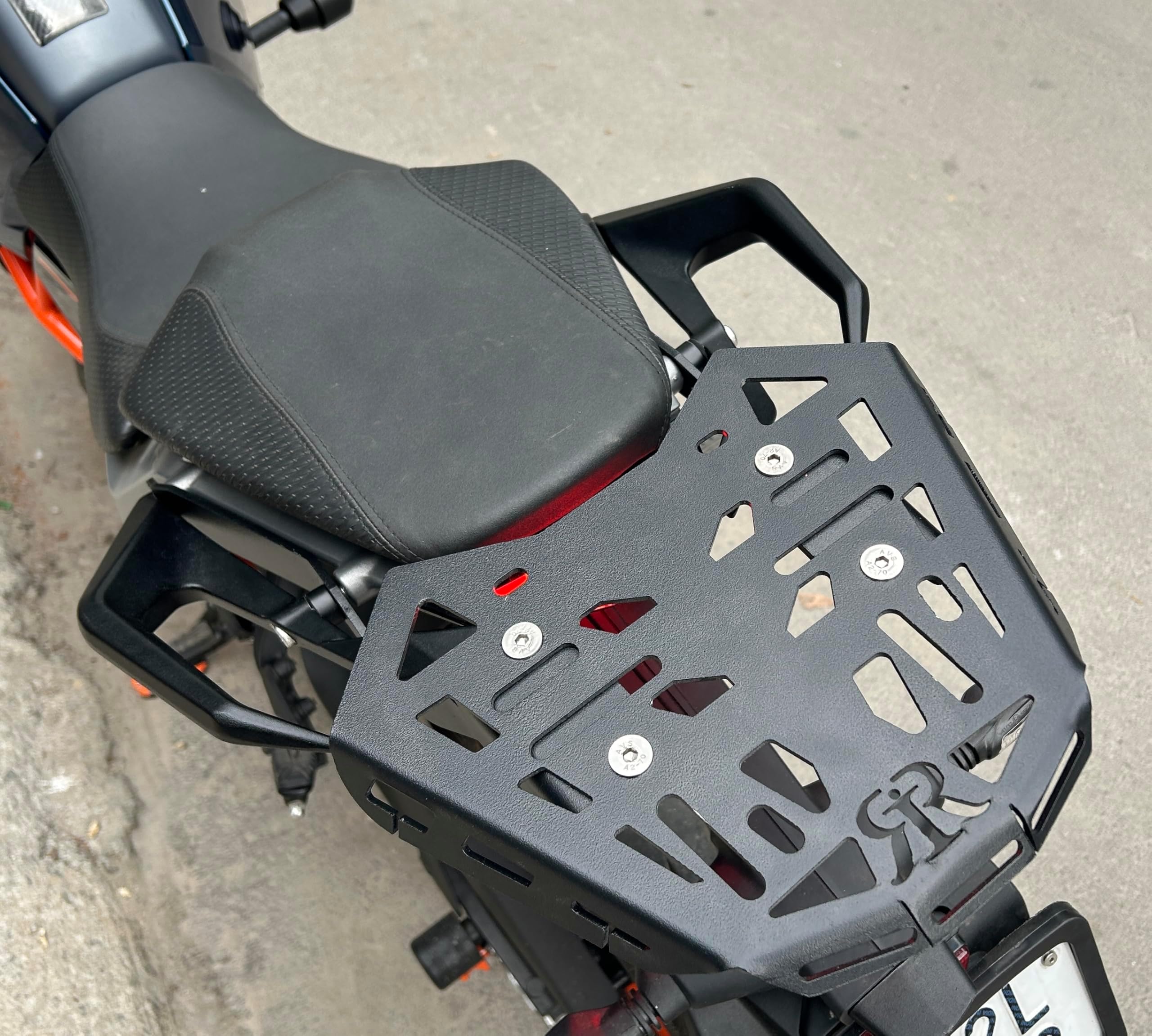 RoadRash Rear Luggage Rack Carrier Plate KTM Duke 390/250 Gen 3 2024 ...