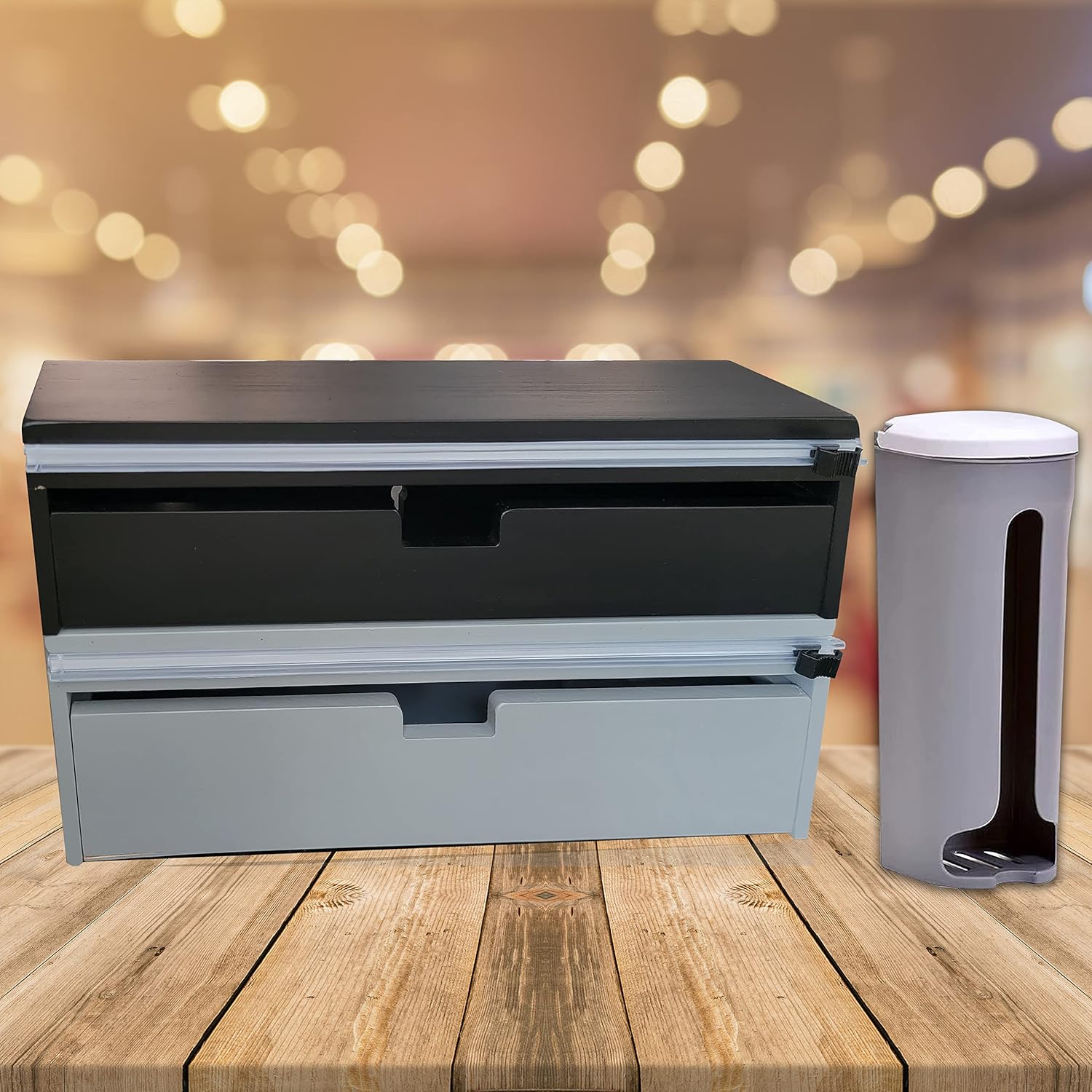 Amazon.com: Kitchen Dispenser With Cutter -Foil and Plastic Wrap ...