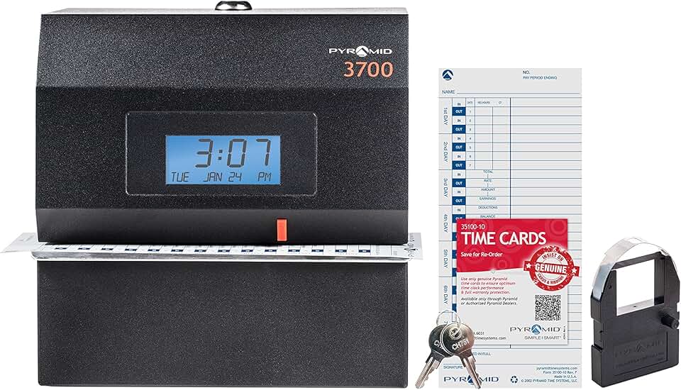 Amazon.com: Time Clocks - Time Clocks / Time Clocks & Time Cards ...