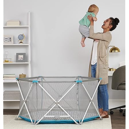 Amazon.com : Regalo My Portable Play Yard Indoor and Outdoor, Washable ...