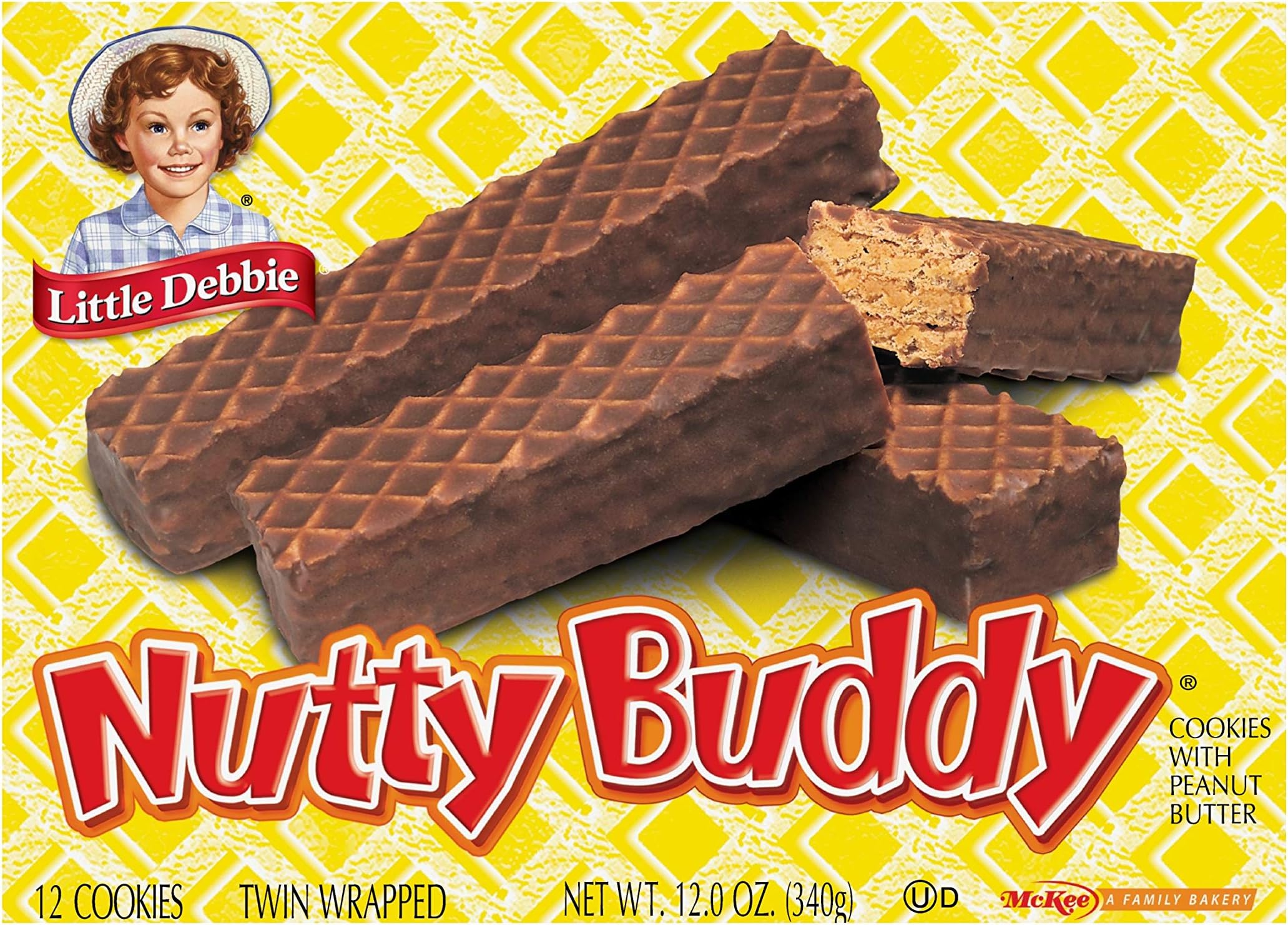 Amazon.com : Little Debbie Nutty Buddy Chocolate Fudge & Peanut Butter ...
