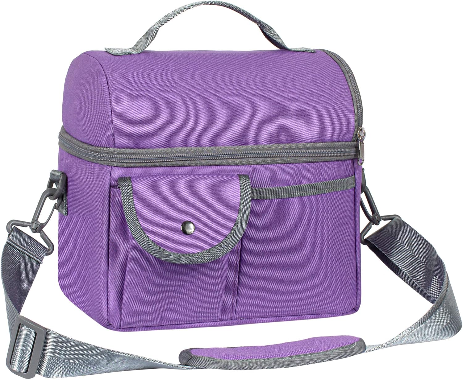 Amazon.com: TOPERIN Lunch Box Insulated Lunch Bag for Men Women Double ...