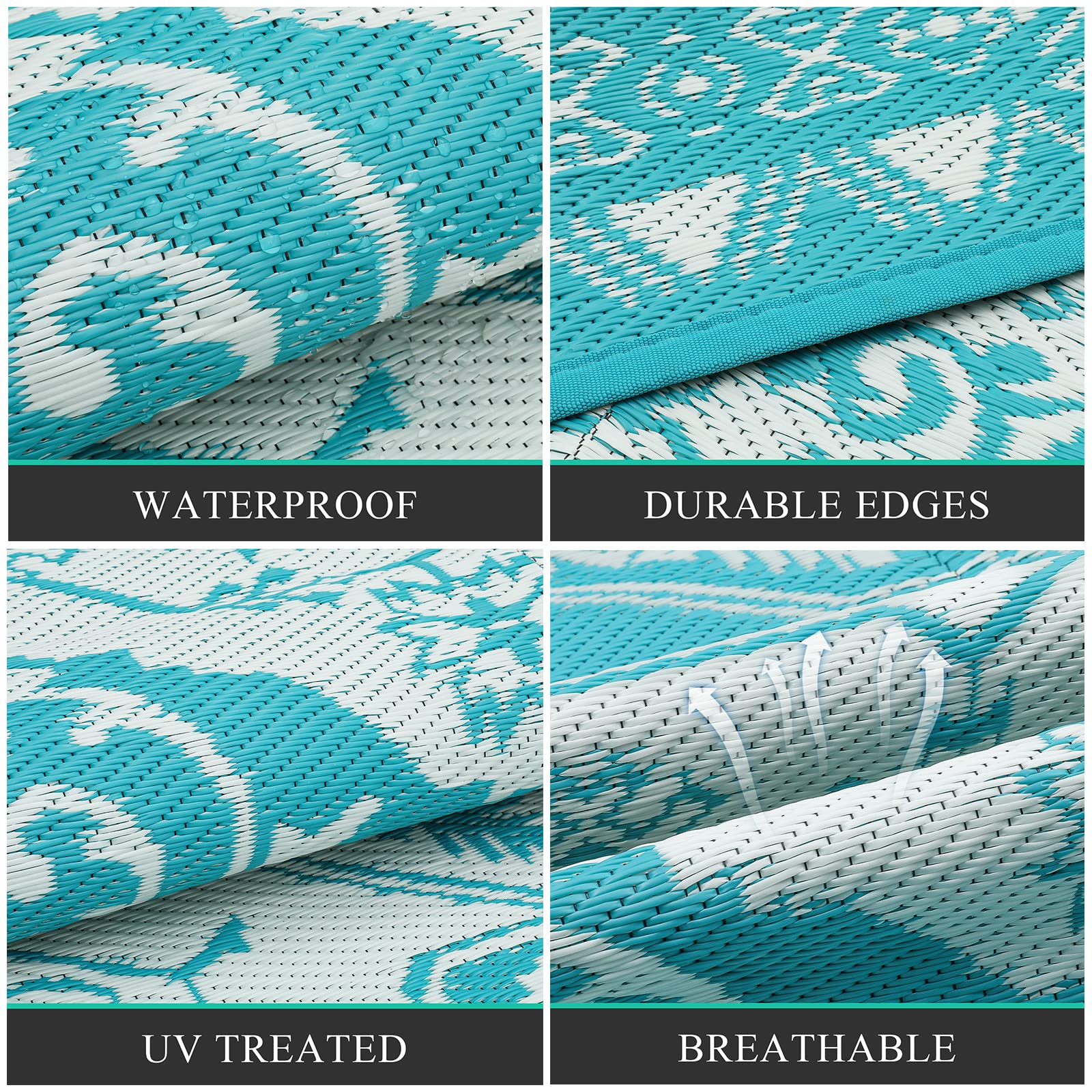 Snapklik.com : Reversible Outdoor Rug, 5x7, Waterproof Polypropylene ...