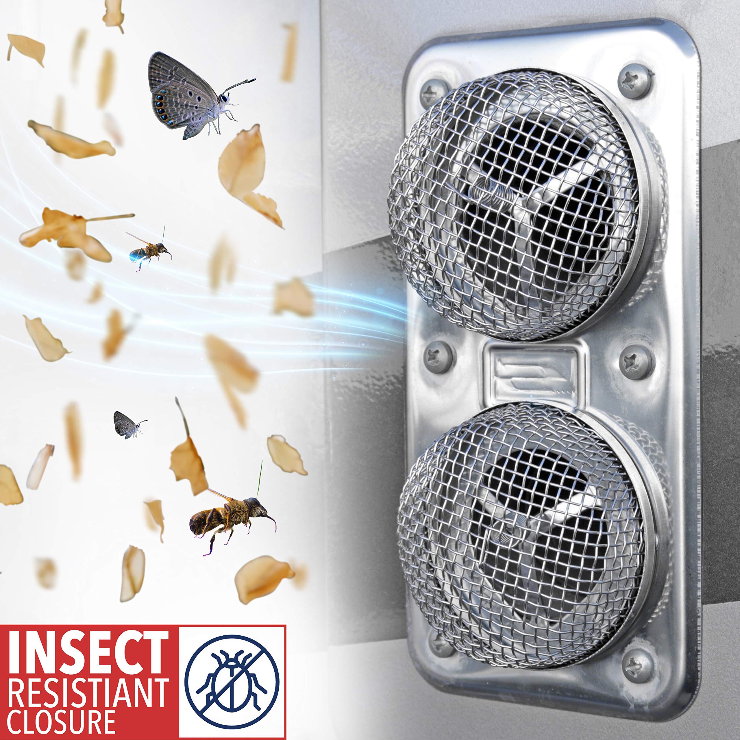 Snapklik.com : RV Furnace Vent Screen - 2 Pack Flying Insect Bug Cover ...