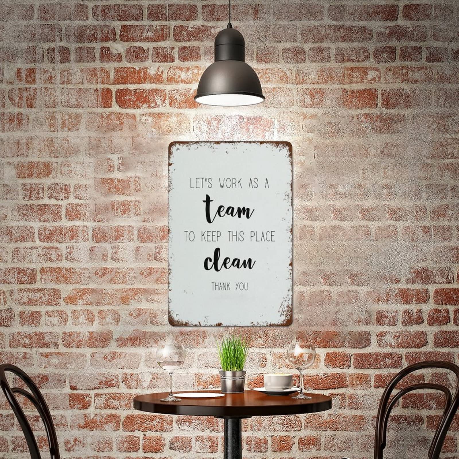 Funny Office Break Room Amazon.com: Funny Vintage Wall Sign Decor Lets