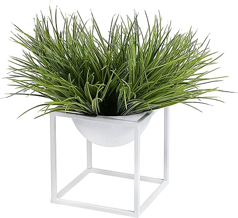 Amazon.com : Modern Metal Cube Frame Planter Bowl, Decorative Accent ...