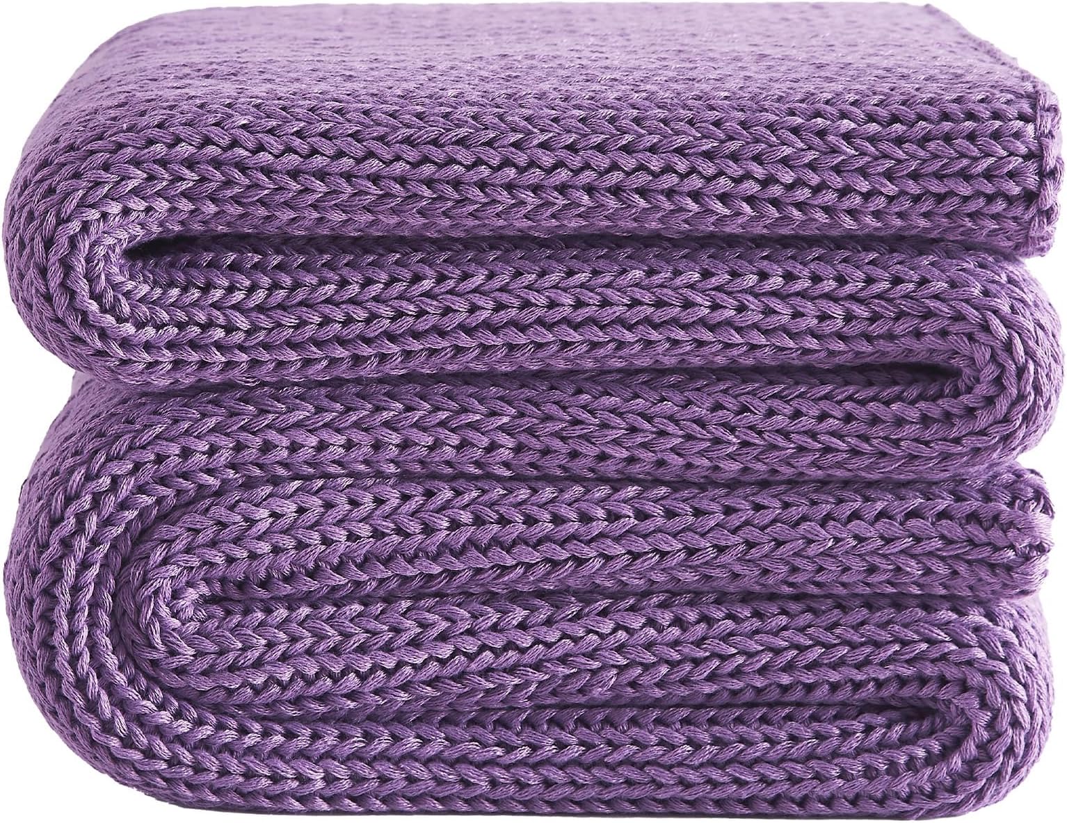 Amazon.com: L'AGRATY Knitted Weighted Blanket - 60"x80" 15lbs Cooling ...