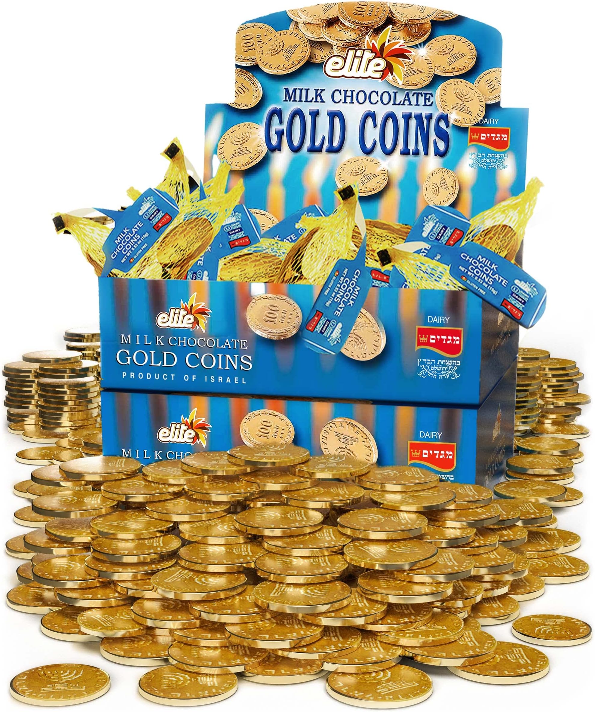 Amazon.com: Only Kosher Candy Cholov Yisroel Milk Chocolate Coin with ...