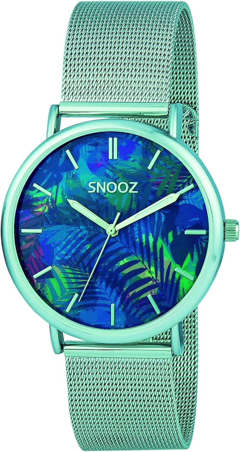 Snooz Homme Analogique Quartz Montre avec Bracelet en Acier Inoxydable ...