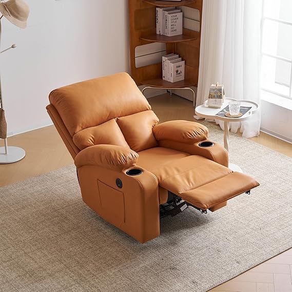 Amazon｜OSJ リクライニングチェア リクライニングソファ パーソナルチェアー 電動 リクライニング オットマン一体型 電動ソファ 耐圧分散 一人暮らし 1P 一人掛け ソファ 座り心地 ...