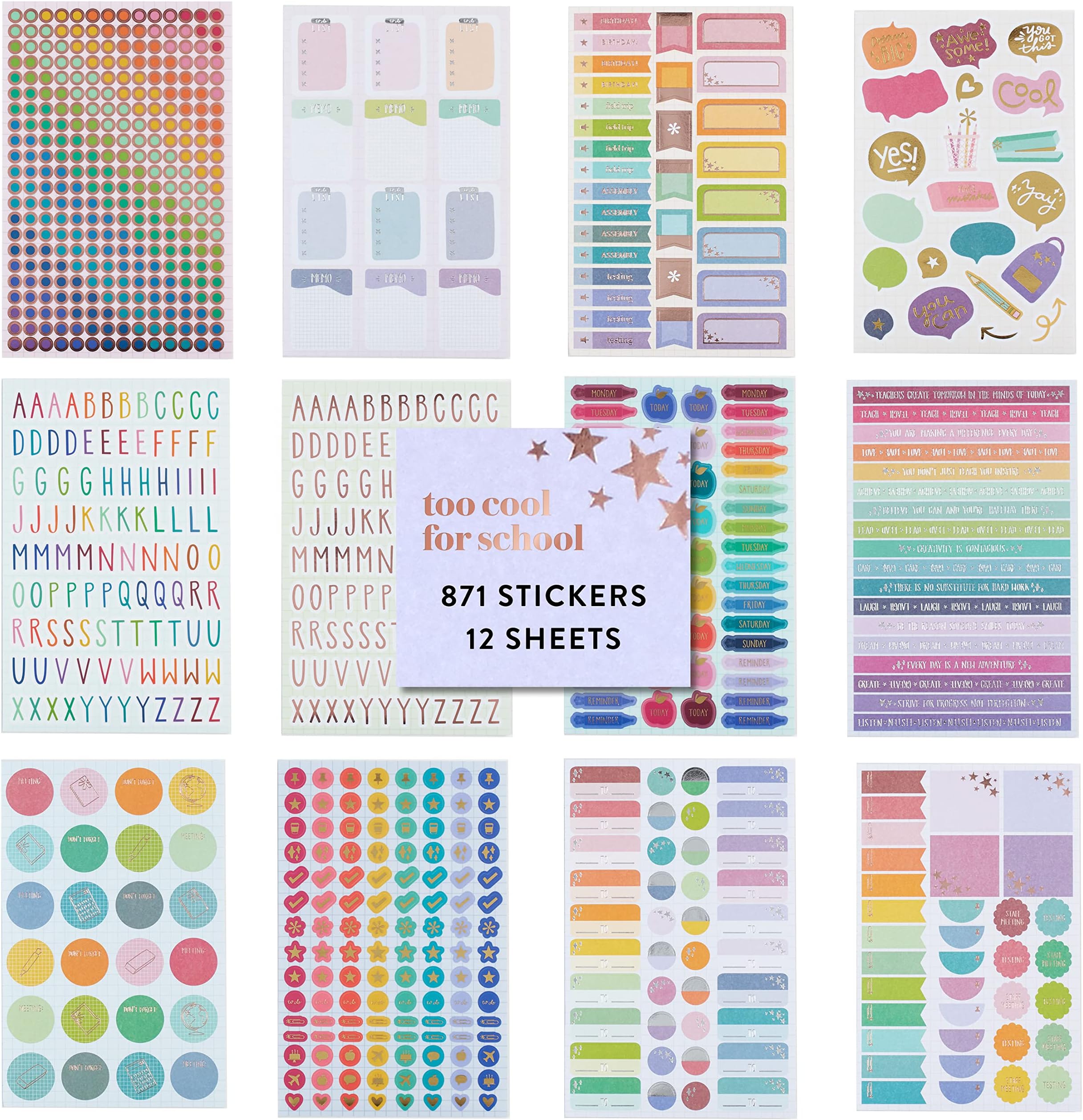 Amazon.com: Classic Sticker Book in Colorful EttaVee Inspire Design ...