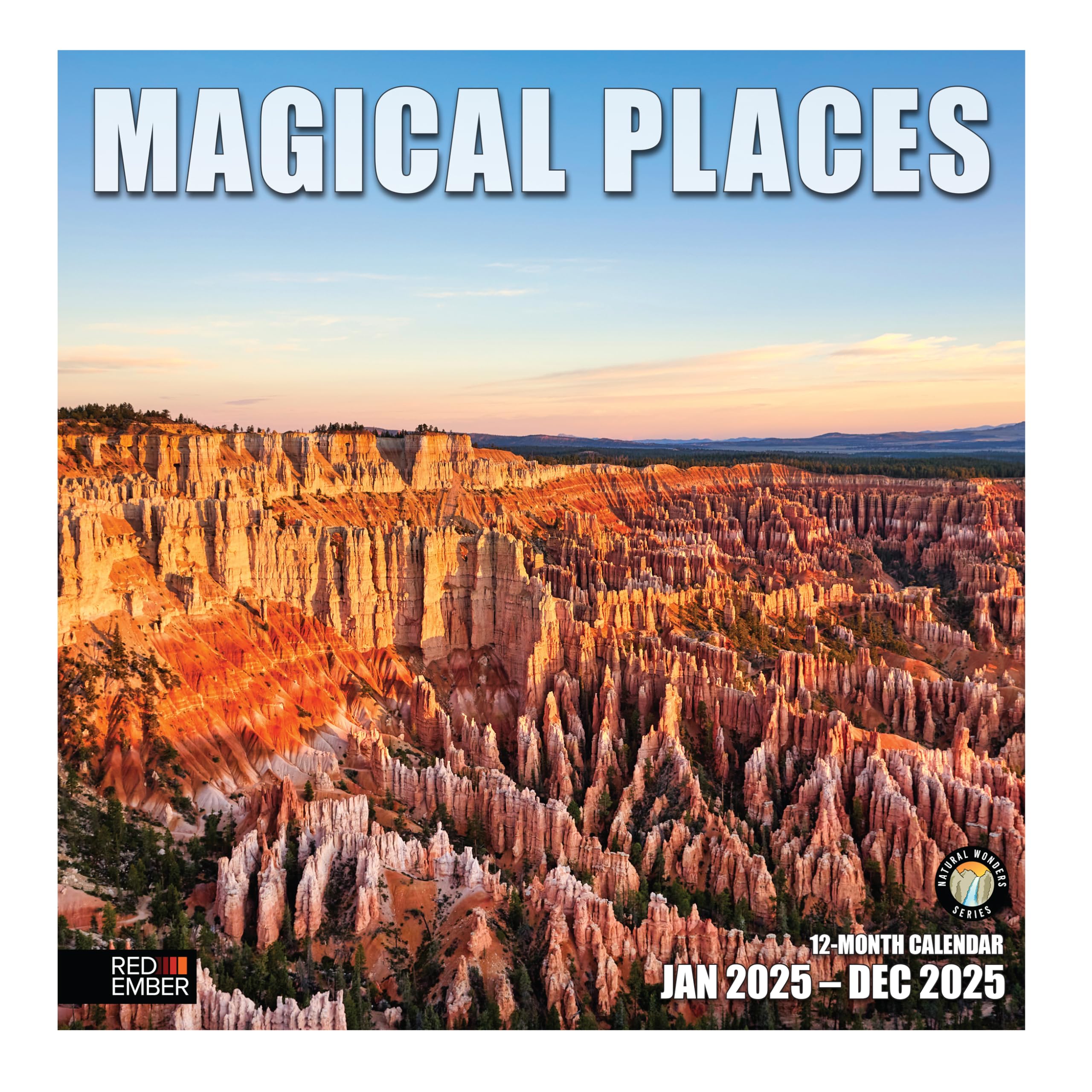 Snapklik.com : Magical Places 2025 Wall Calendar 12 Month 12" X 24 ...