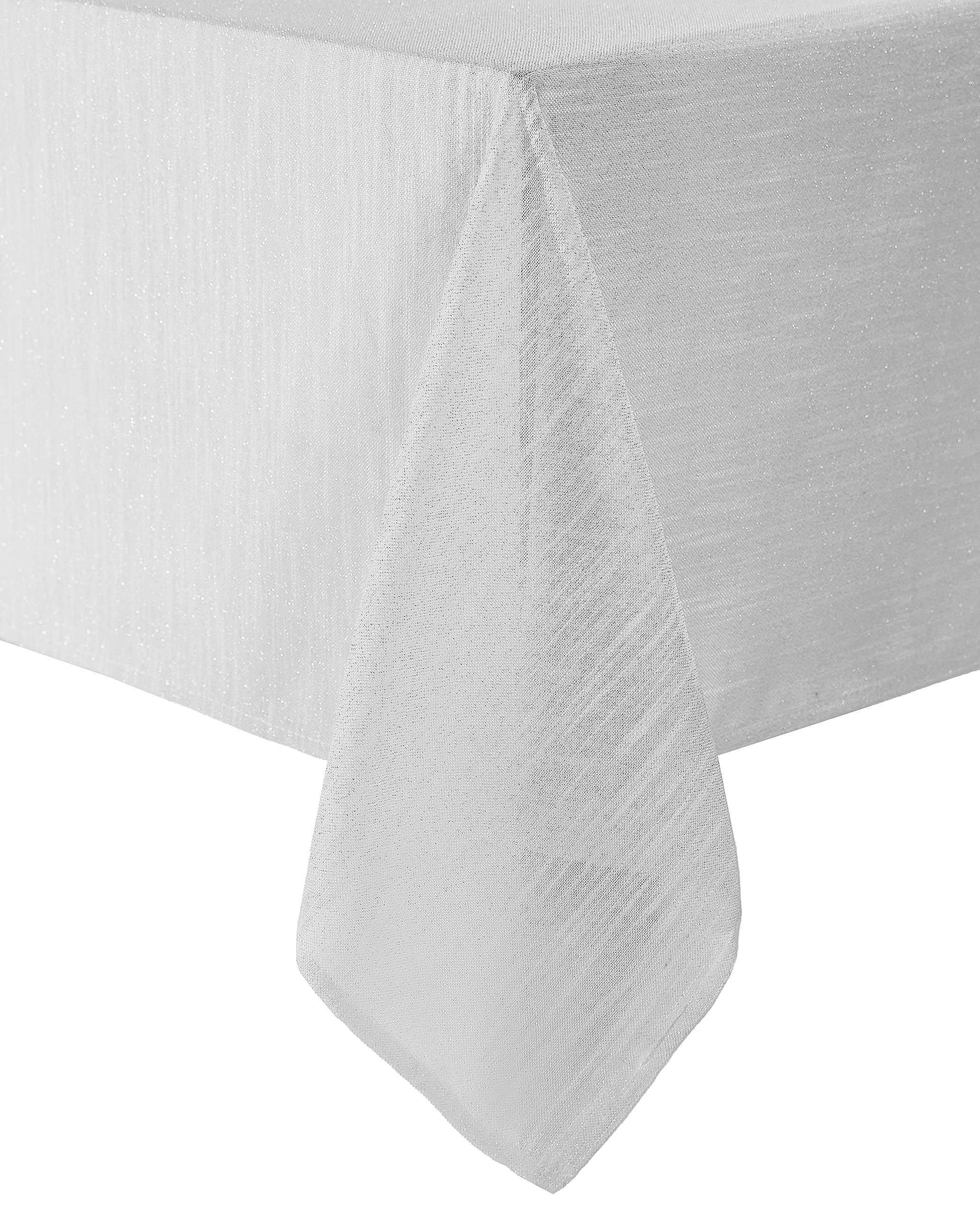 Amazon.com: Laura Ashley Arabesque Luxurious Shimmery Fabric Tablecloth ...