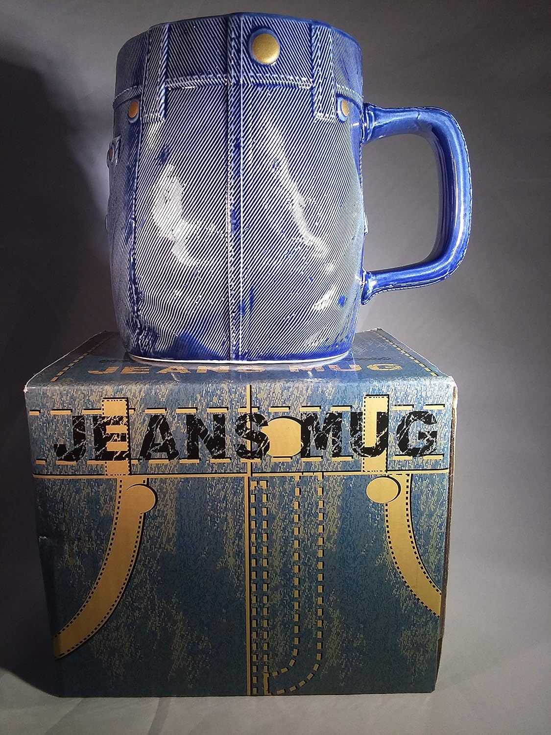 Amazon.com: The Original Source The Jean Mug, Blue : Home & Kitchen