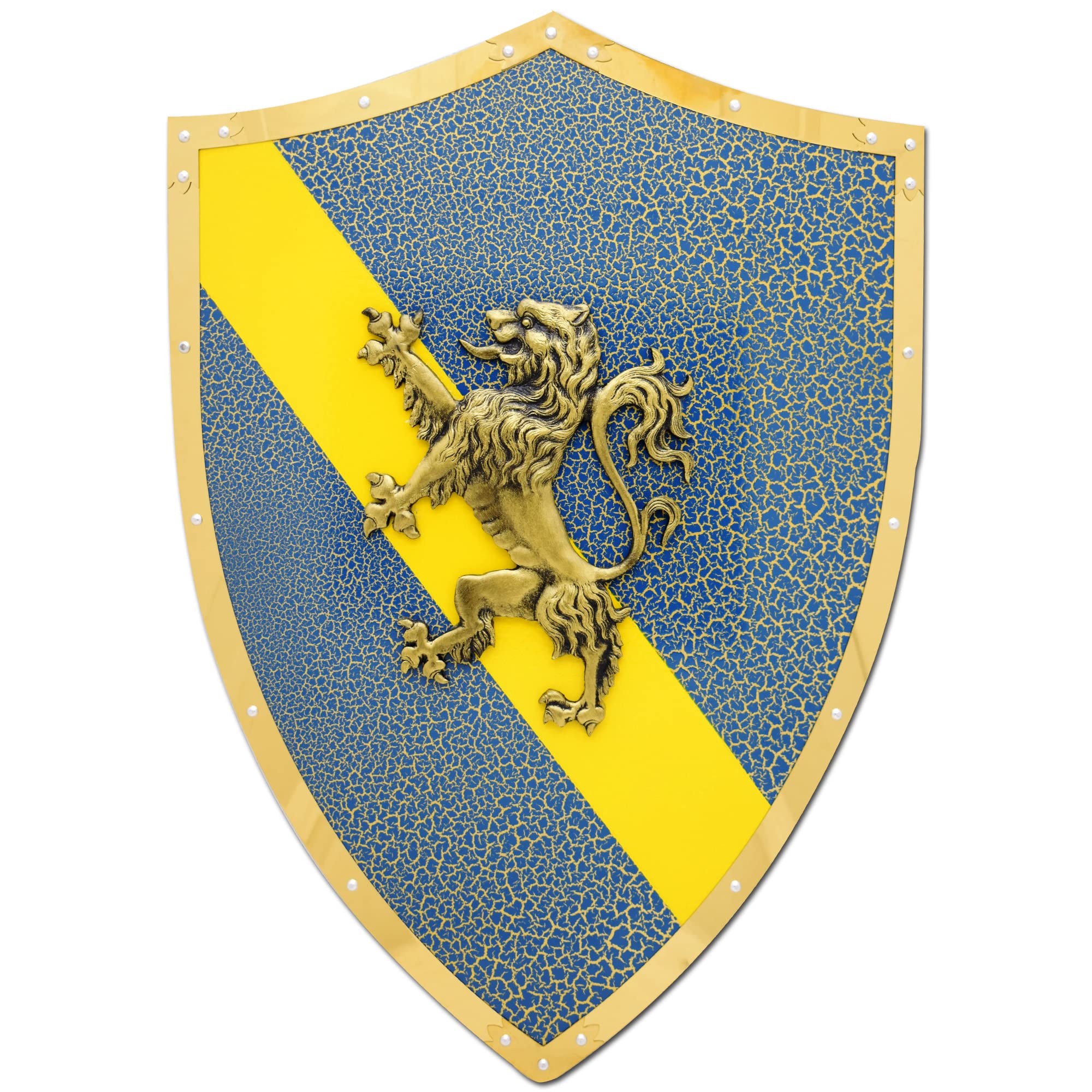 Amazon.com: Medieval Warrior Nobel Knight Rampant Lion Gallant Shield ...