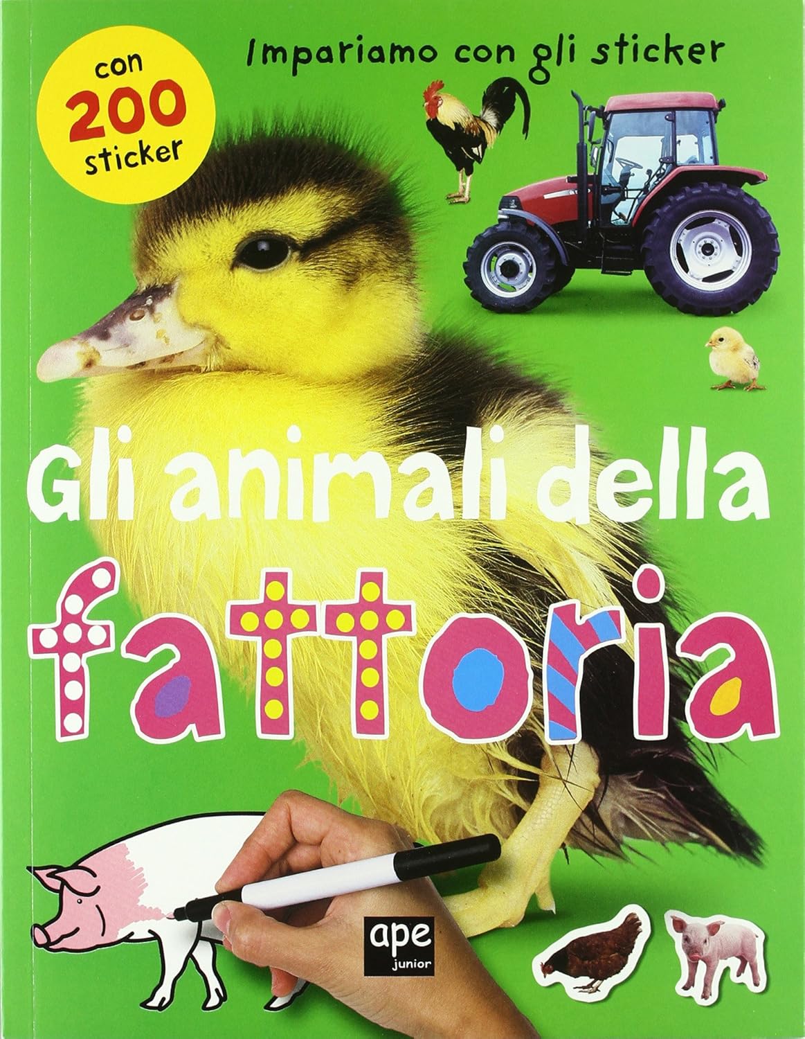 Amazon.com: Gli animali della fattoria. Impariamo con gli sticker ...