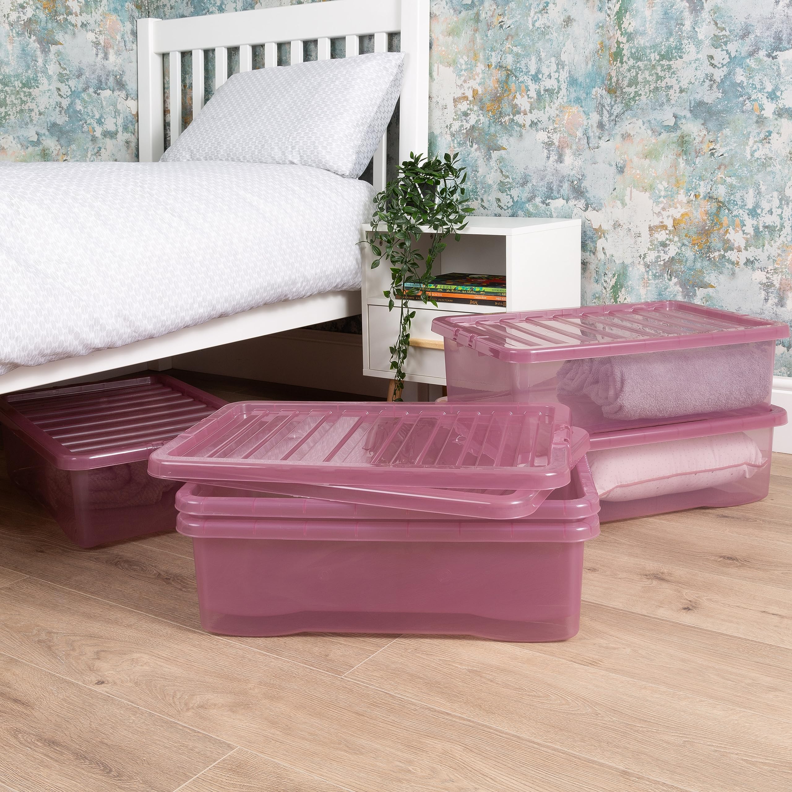 Really Useful Storage Box 9 Litre Pack of 2 - Color: Pink : Amazon.co ...