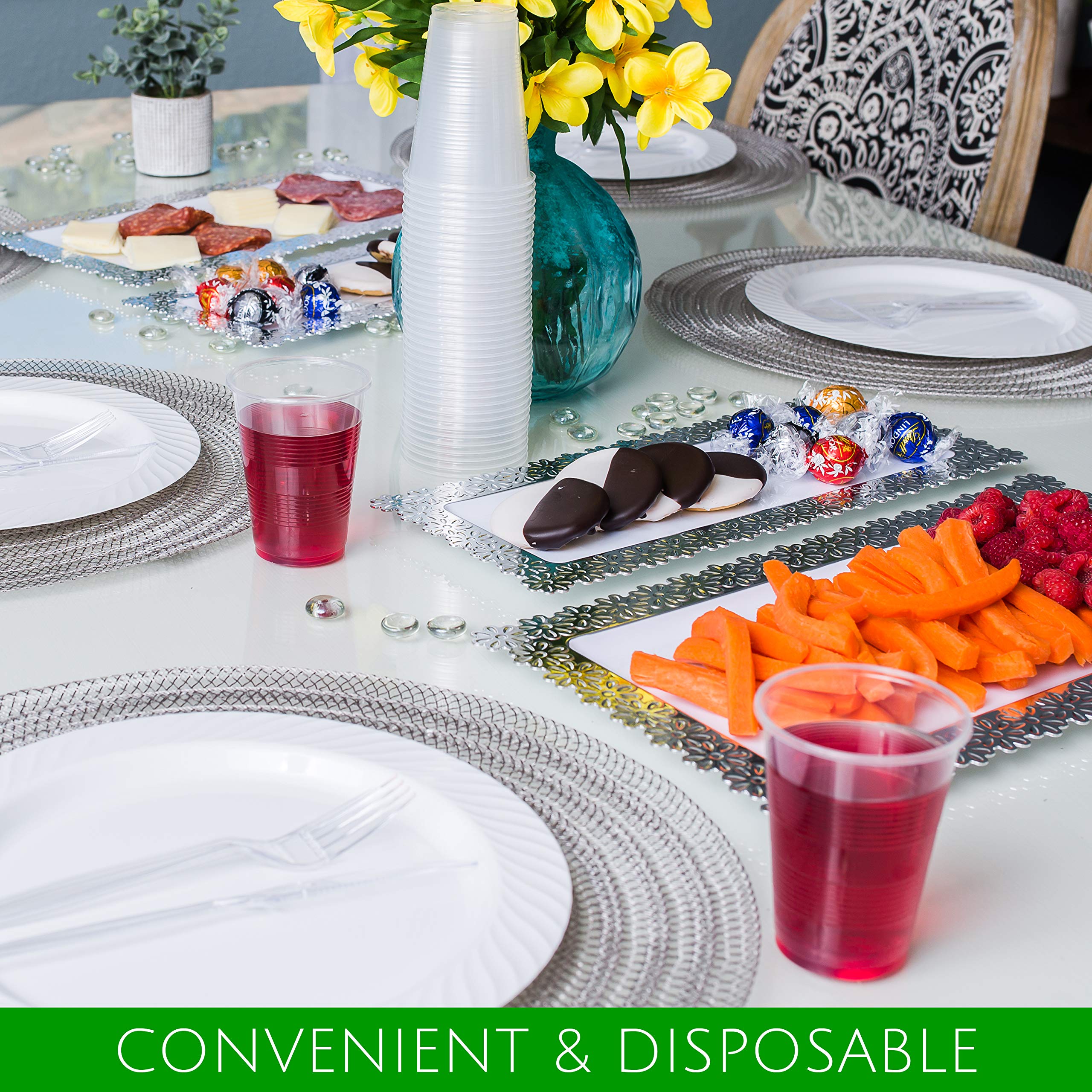 Snapklik.com : Plasticpro 7 Oz Disposable Plastic Medium Weight Clear ...