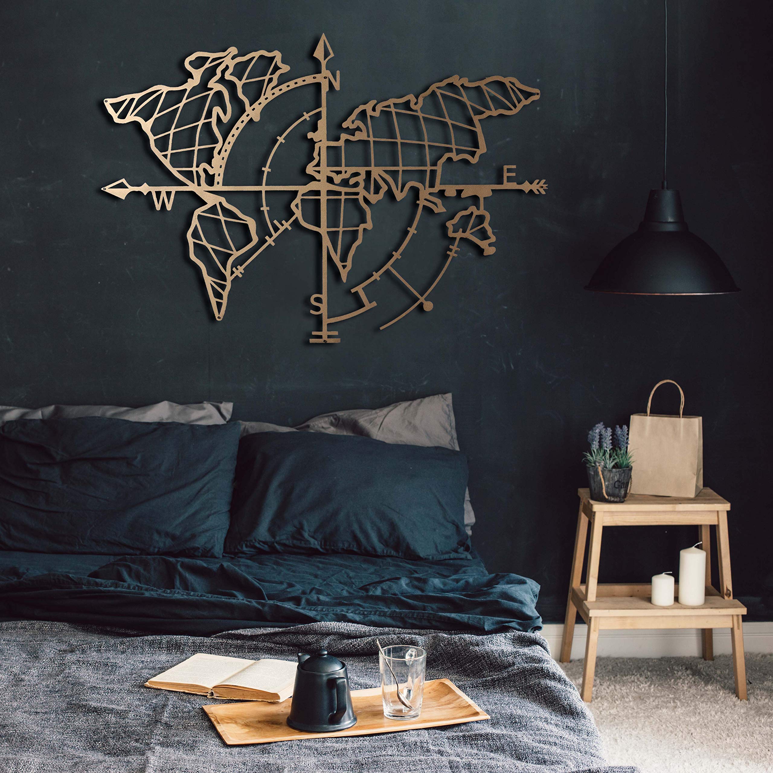 World Map Of Life Metal Wall Art at Marjorie Summerville blog